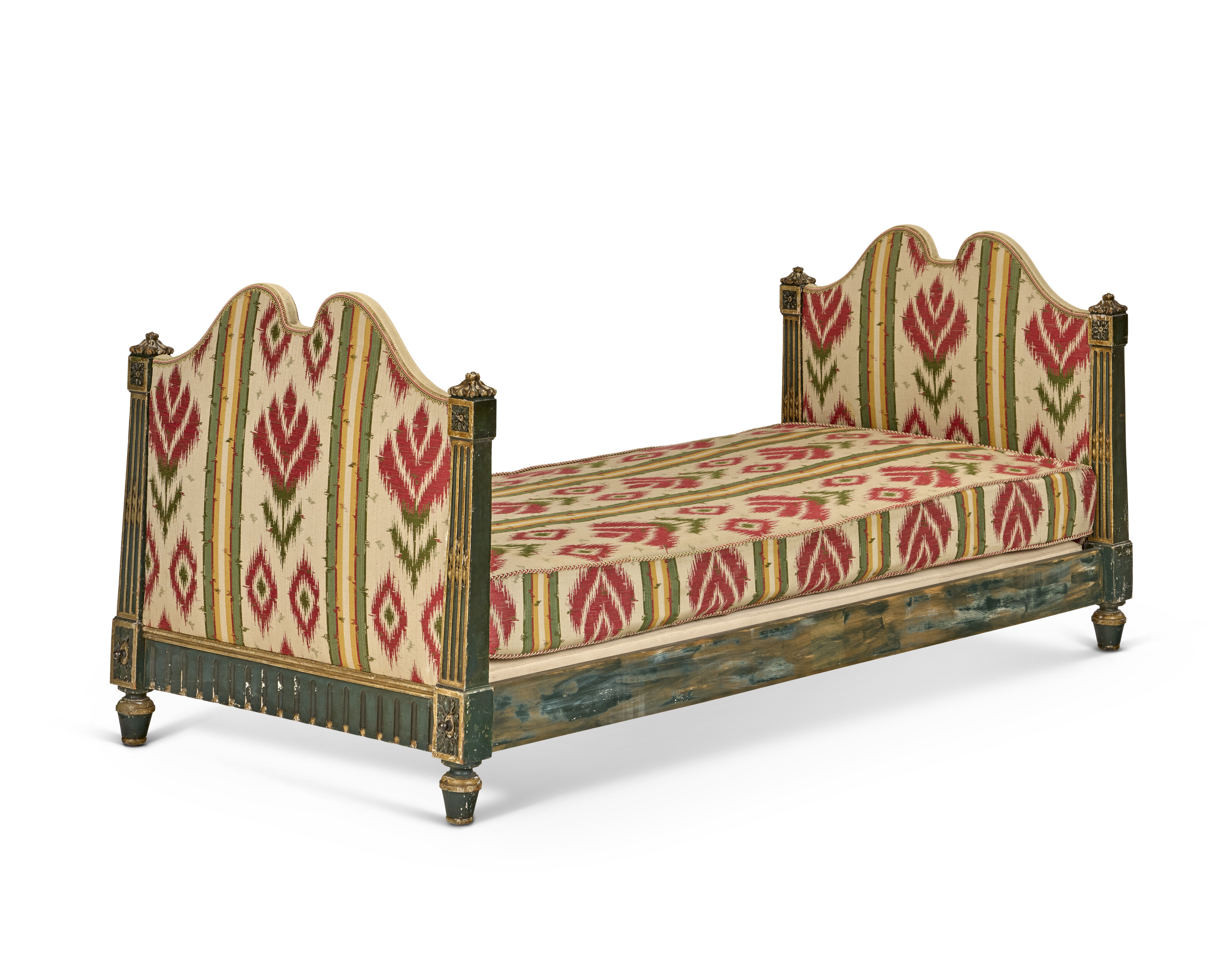 A POLYCHROME AND GILT DECORATED DAY BED, 20TH CENTURY | Christie’s