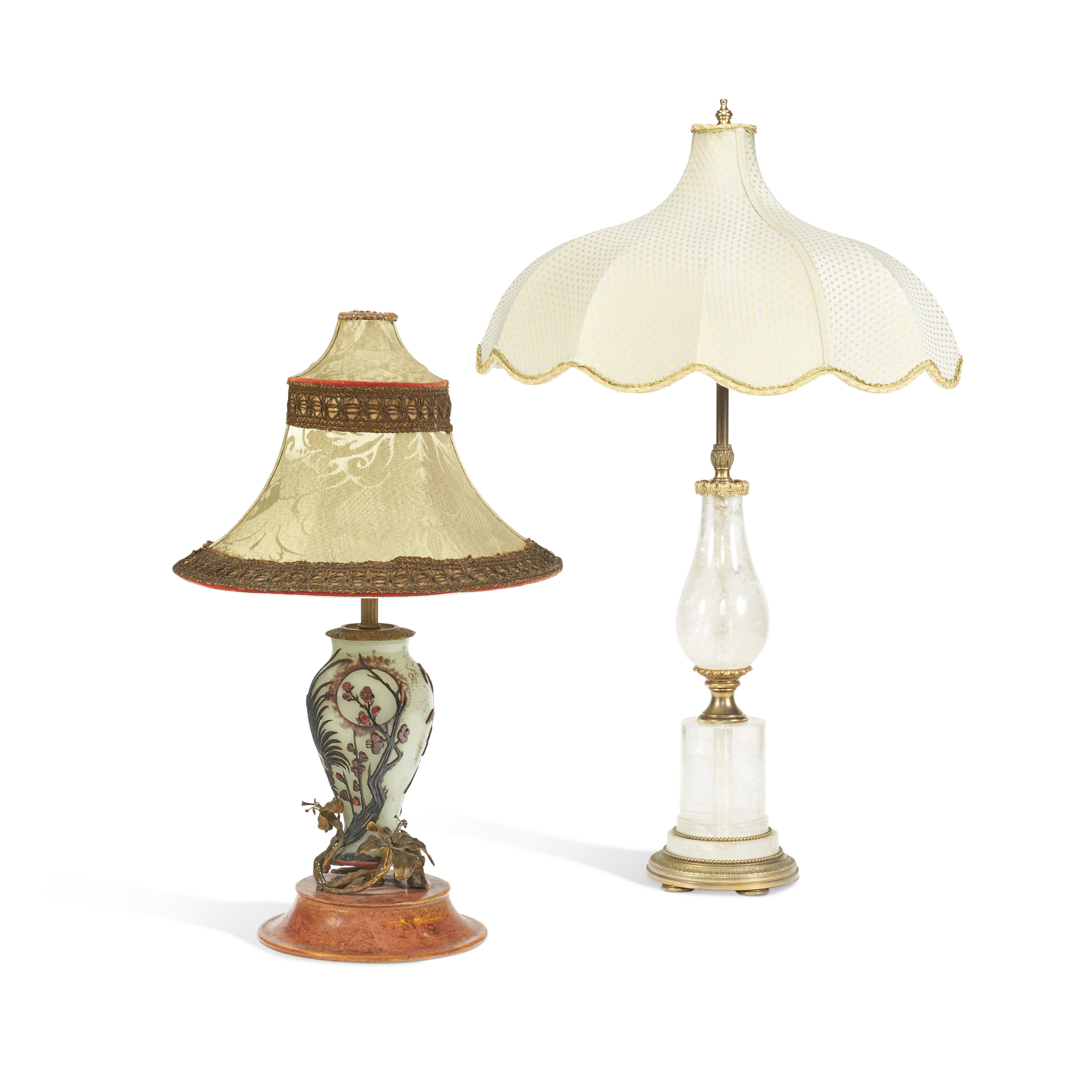 TWO GILT-METAL MOUNTED TABLE LAMPS, 20TH CENTURY | Christie’s