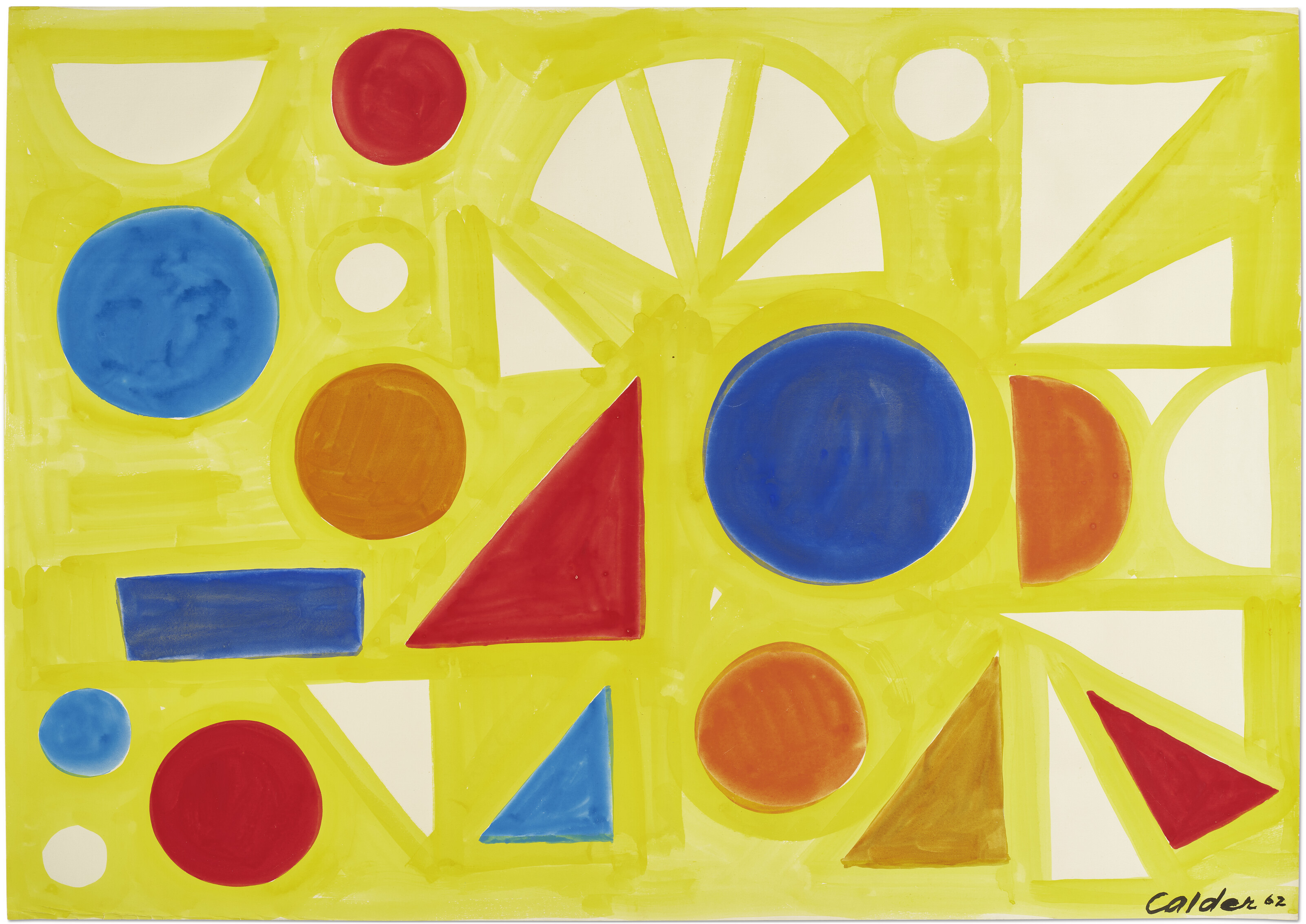 ALEXANDER CALDER (1898-1976), Yellow with White Fan | Christie’s