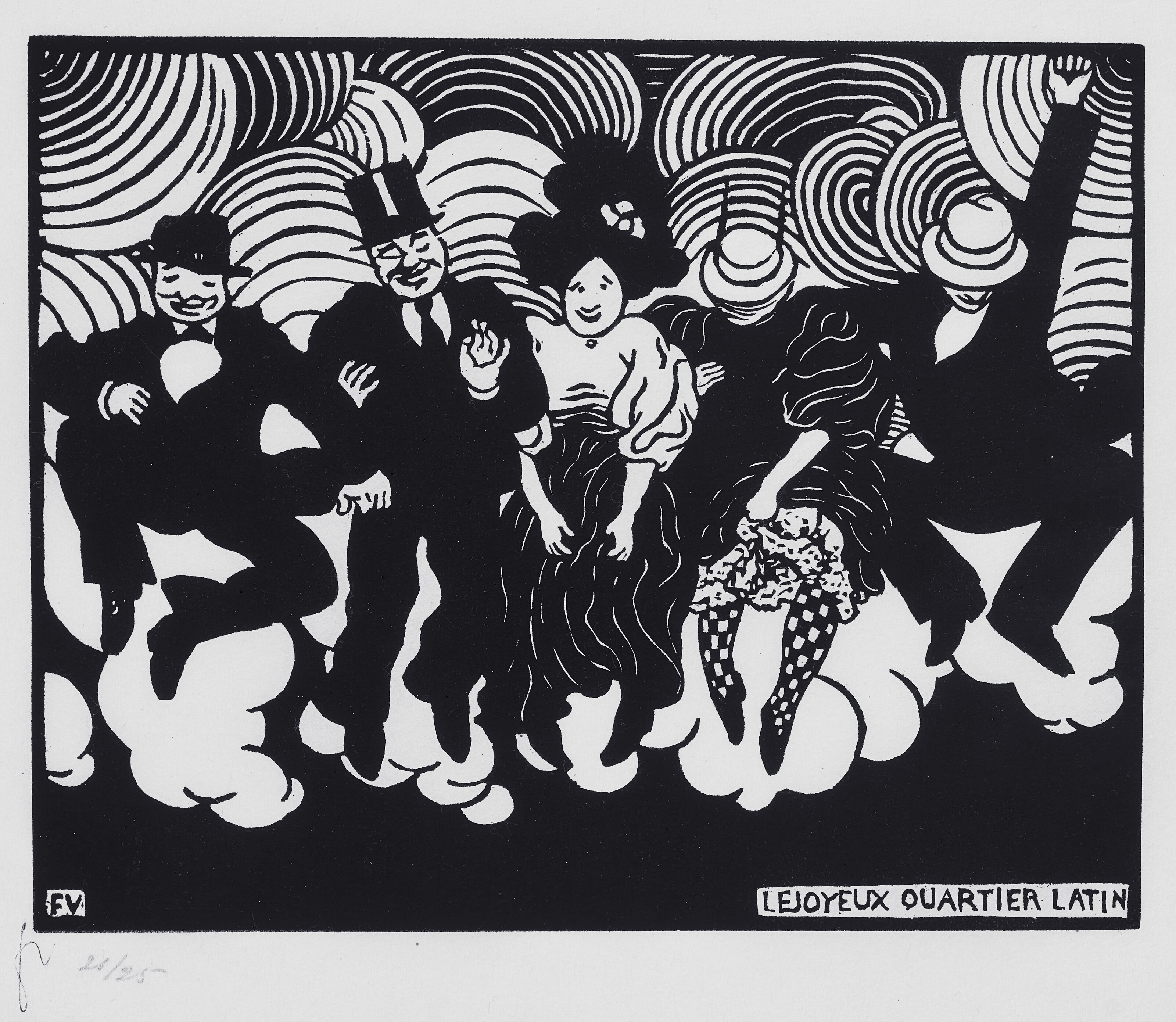 FÉLIX VALLOTTON (1865-1925), Le Joyeux Quartier Latin | Christie’s