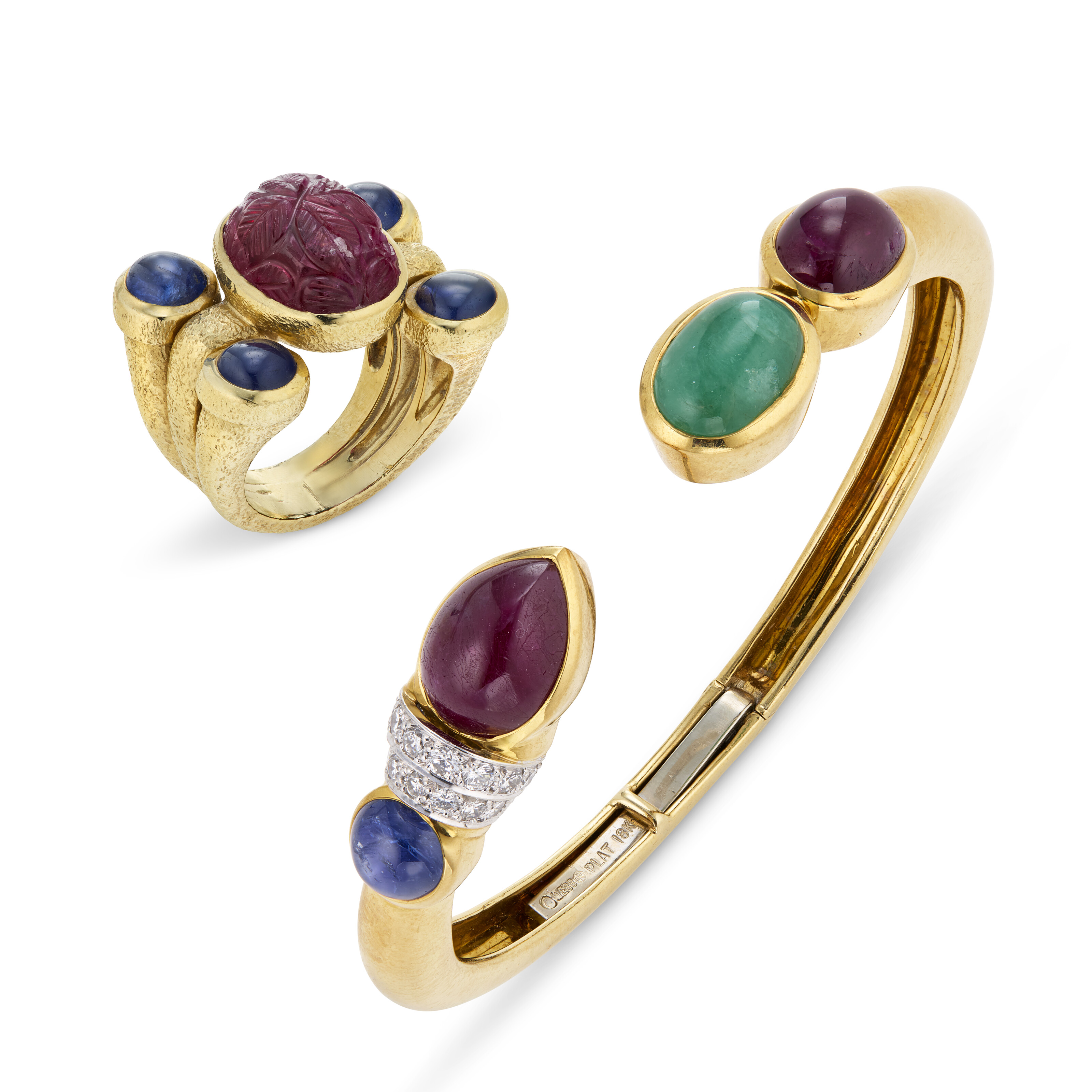 DAVID WEBB SET OF MULTI-GEM AND DIAMOND JEWELRY, | Christie’s