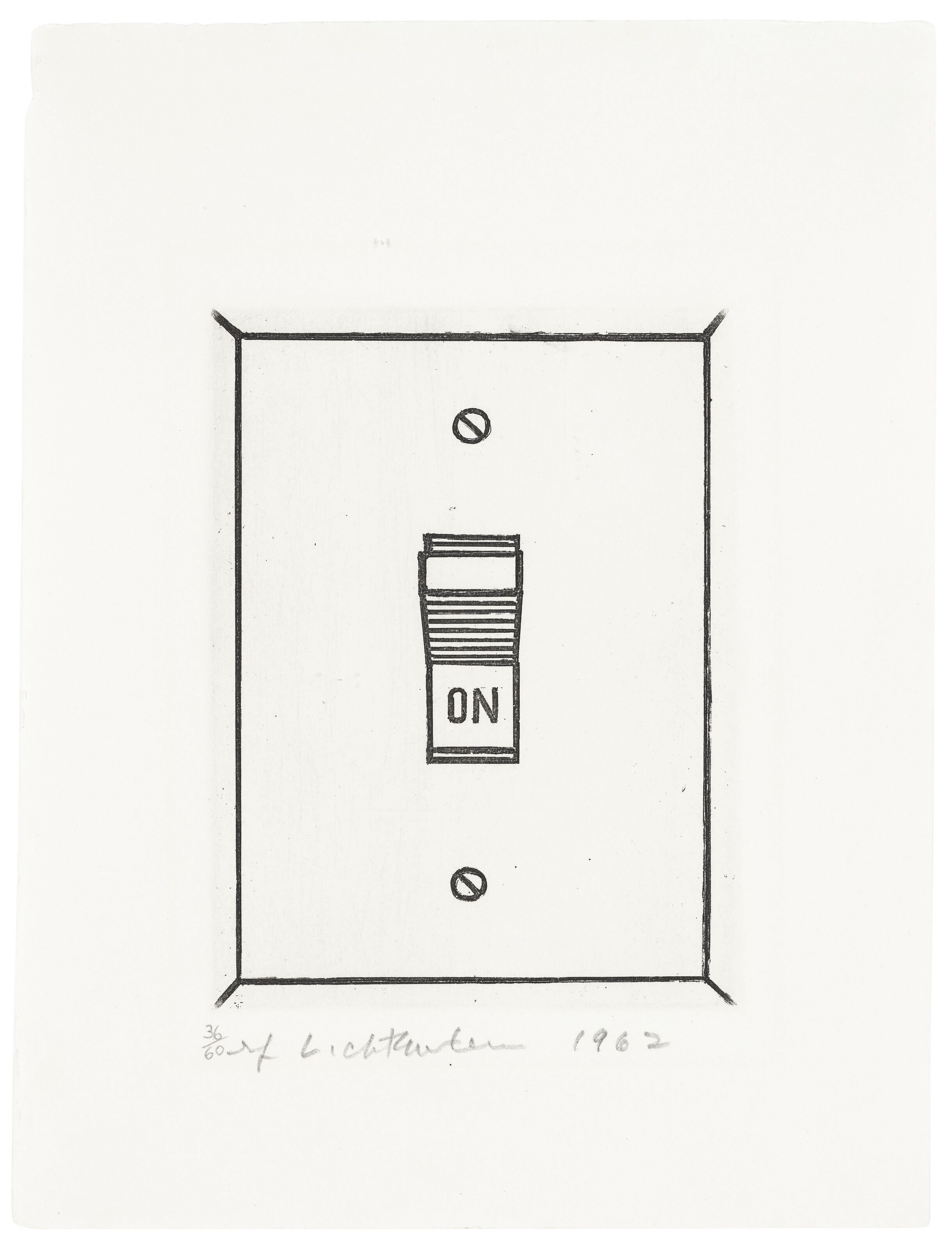 ROY LICHTENSTEIN (1923-1997), On, from the International Anthology of ...