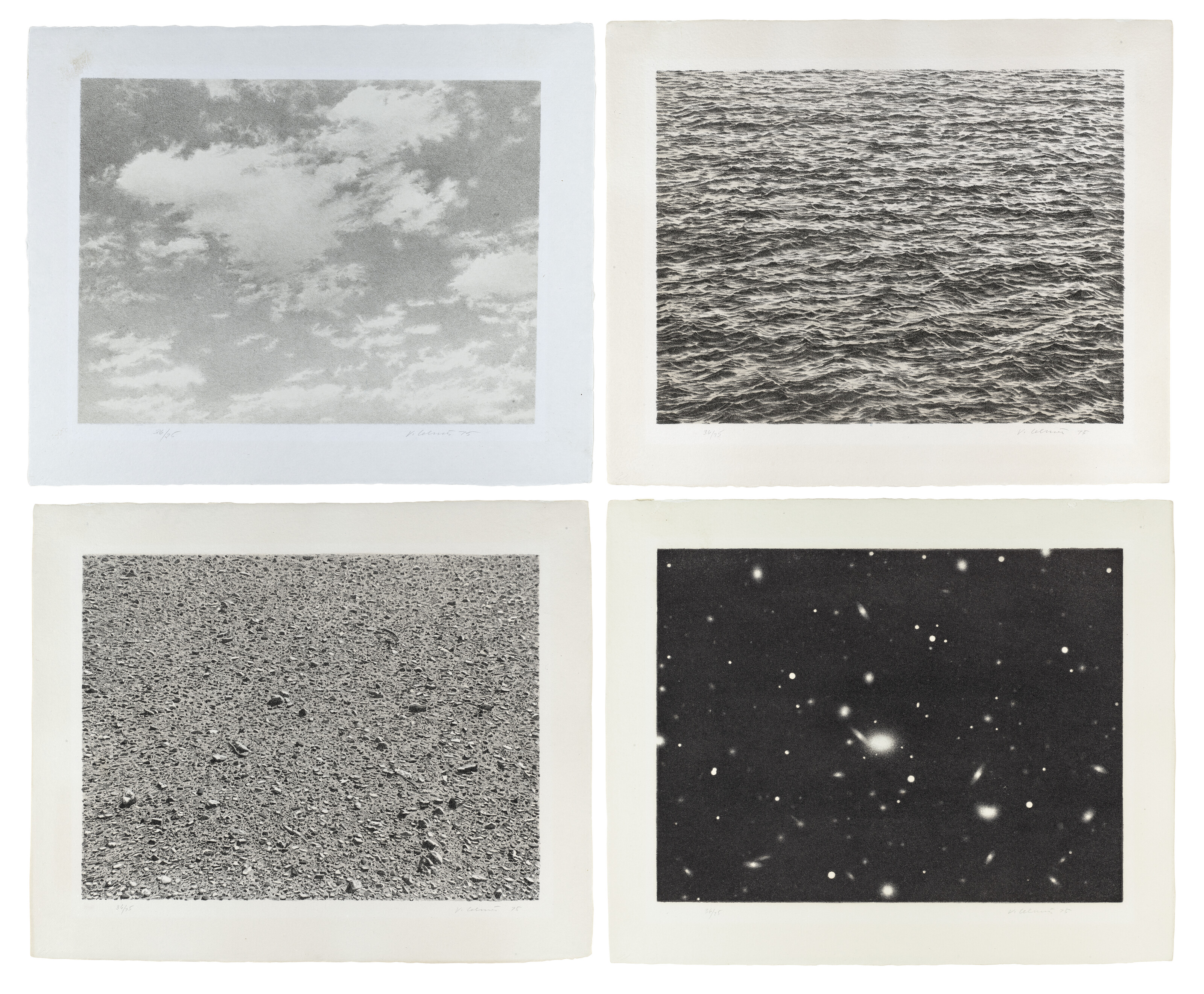 vija celmins technique