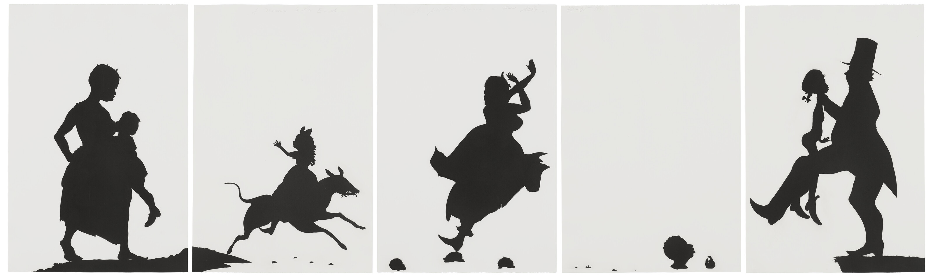 KARA WALKER (B. 1969), The Means to an End...A Shadow Drama in Five ...