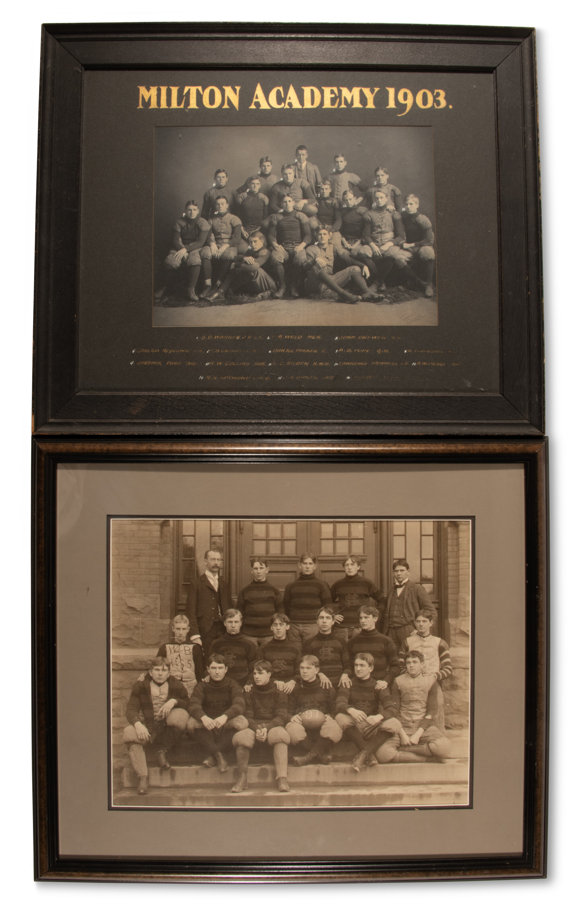 TWO EARLY FOOTBALL TEAM LARGE FORMAT PHOTOGRAPHS, 1897-1903 | Christie’s