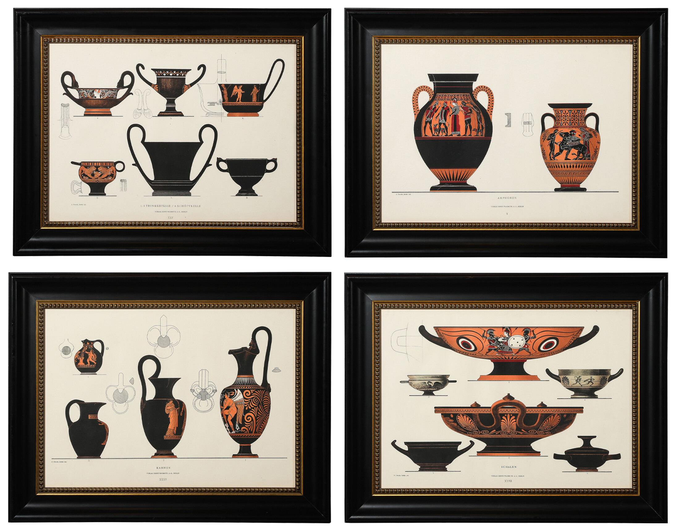 ALBERT GENICK (CIRCA 1836-1906), Four Plates, from: ‘Griechische ...