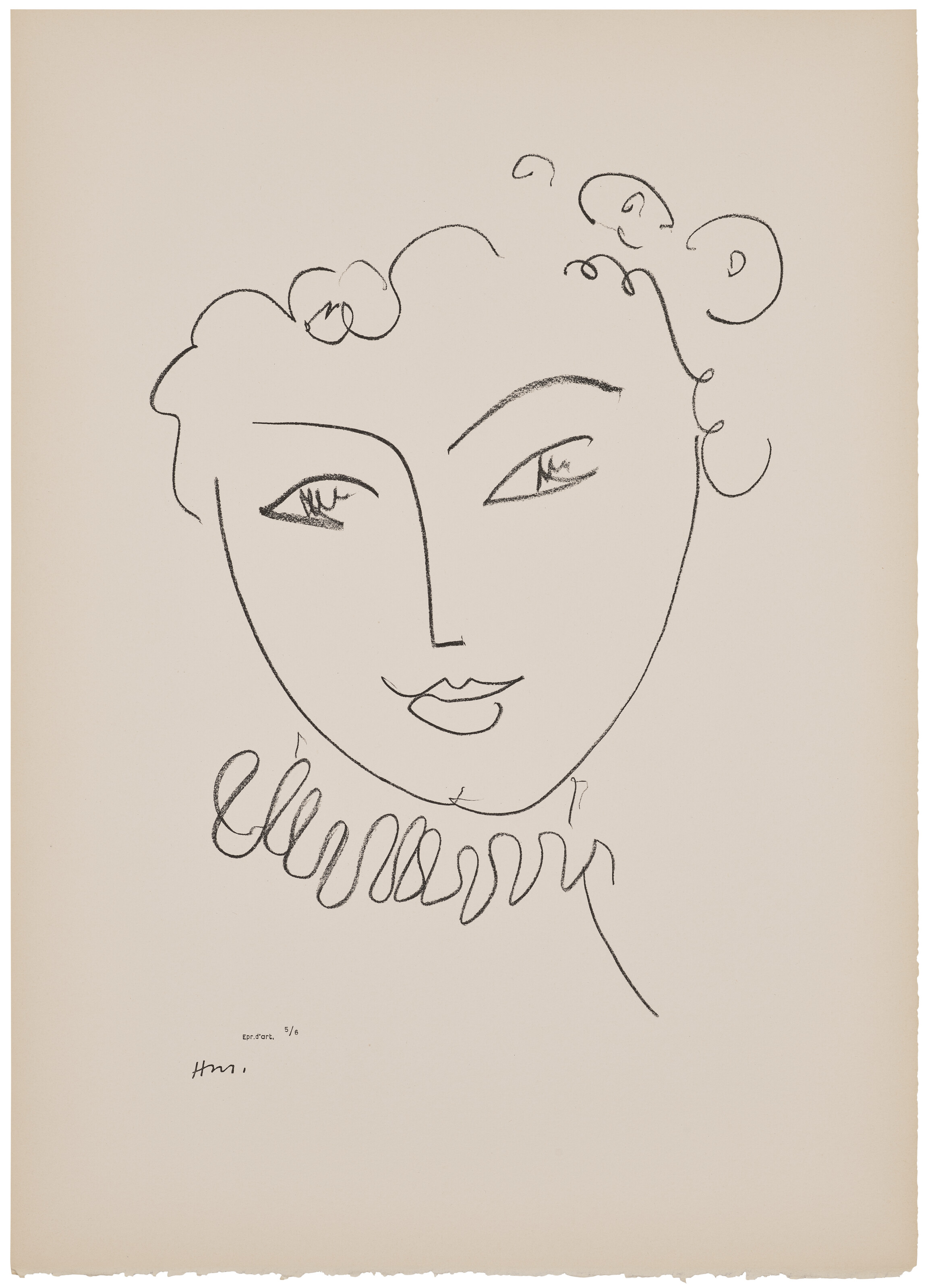 HENRI MATISSE (1869-1954), La pompadour: one print | Christie’s