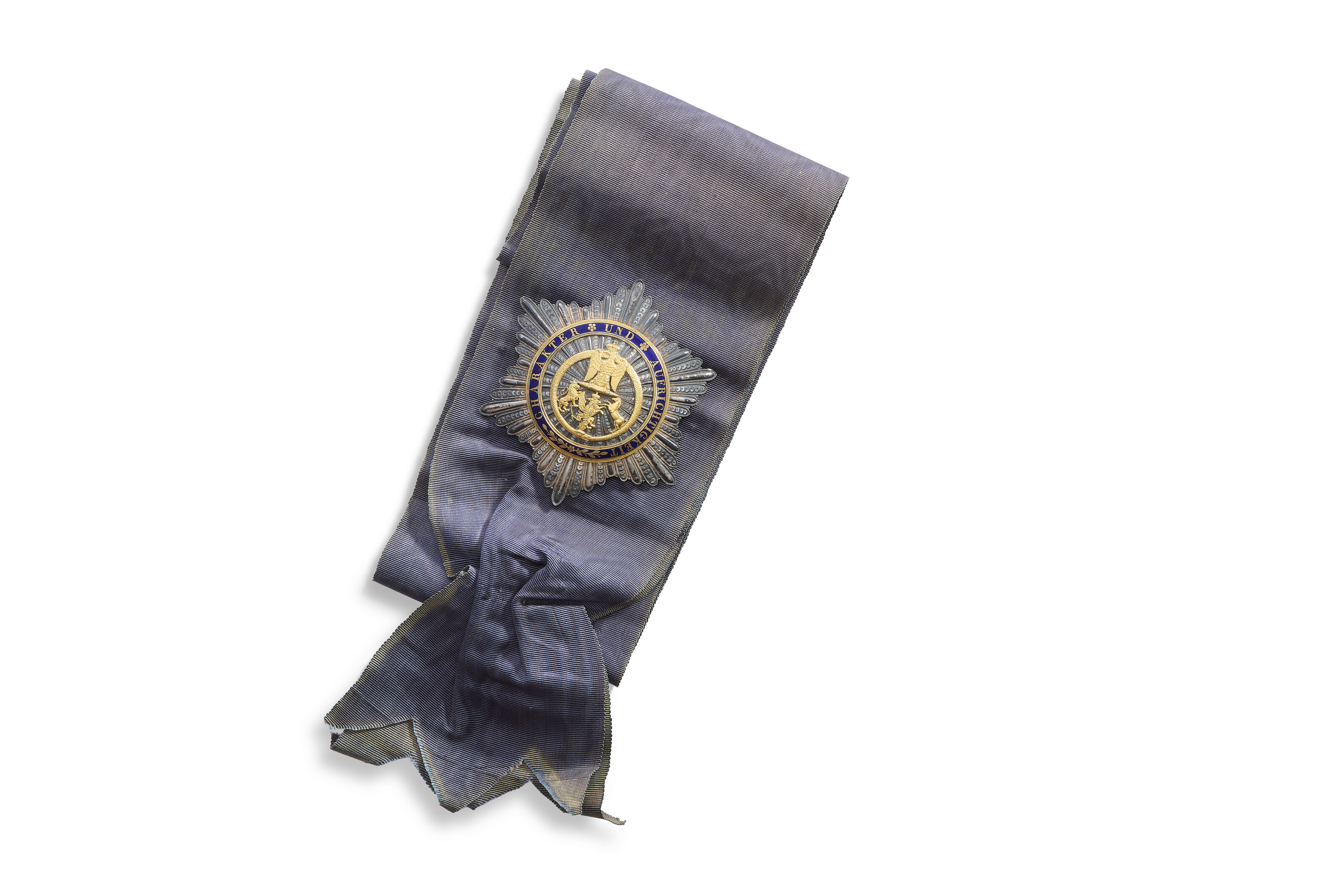 PLAQUE ET ECHARPE DE GRAND COMMANDEUR DE L’ORDRE DE LA COURONNE DE ...