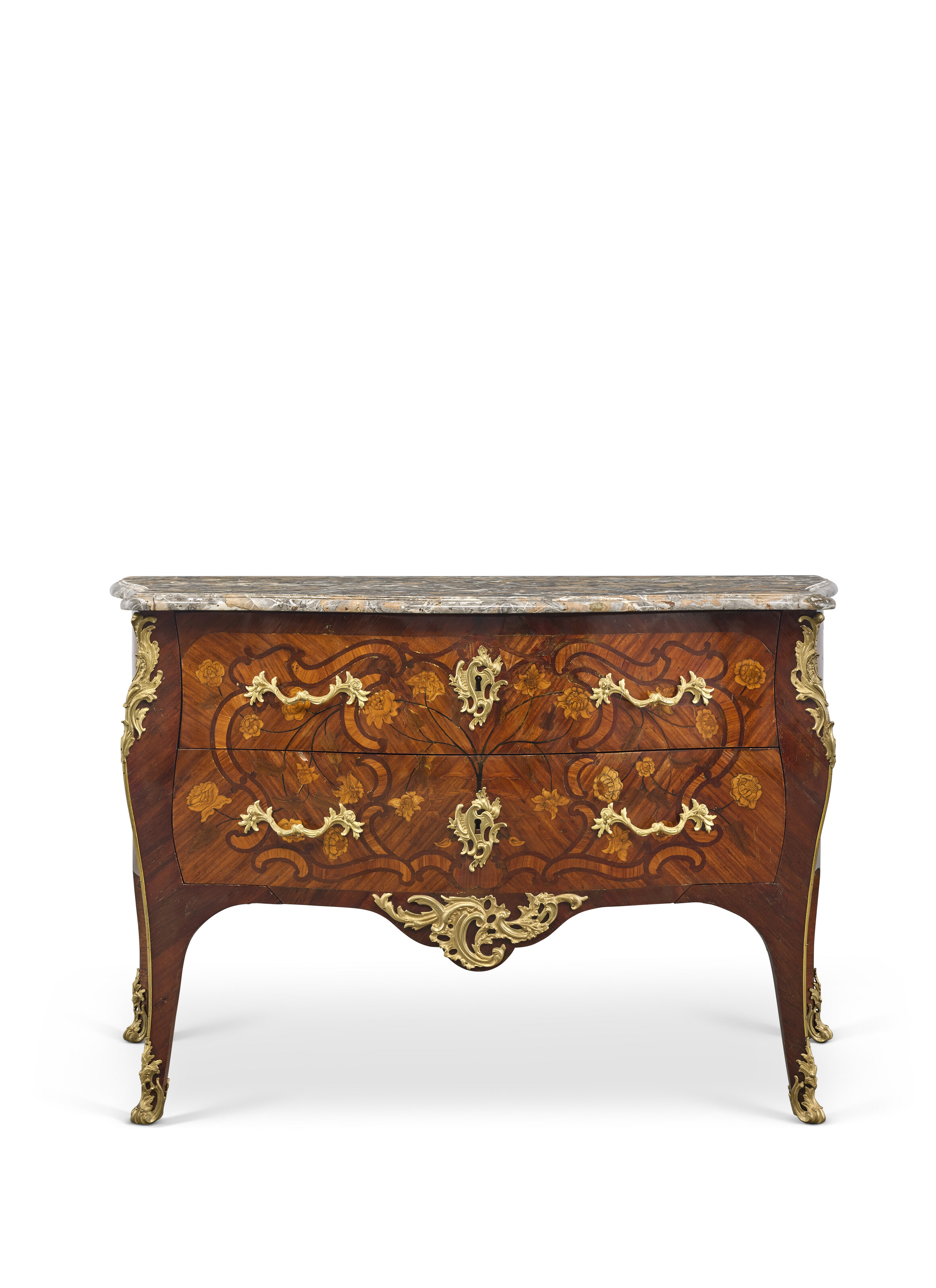 COMMODE D'ÉPOQUE LOUIS XV, ESTAMPILLE DE HUBERT HANSEN, VERS 1750 ...