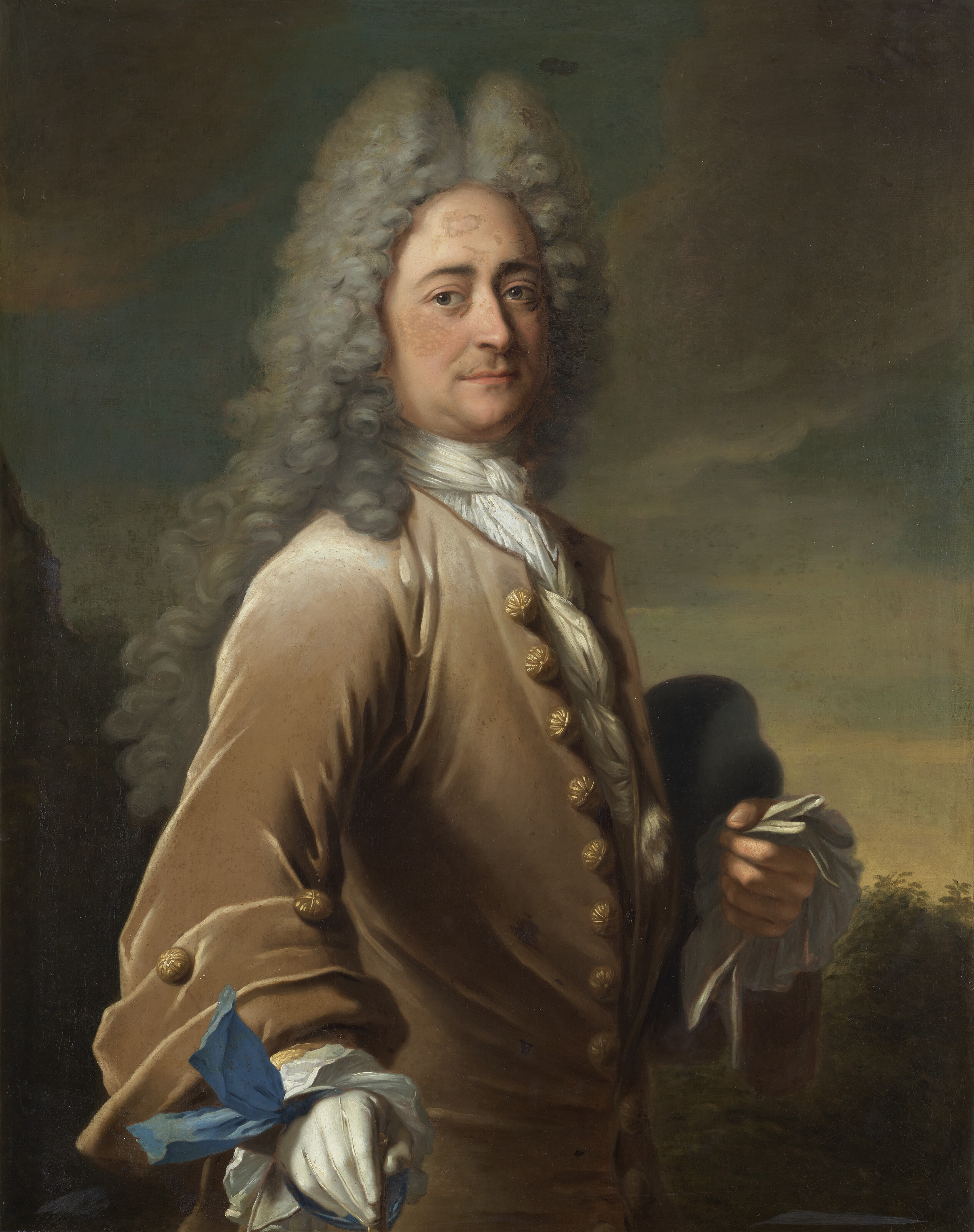 ÉCOLE FRANÇAISE VERS 1720, Portrait d’un gentilhomme, à mi-corps ...