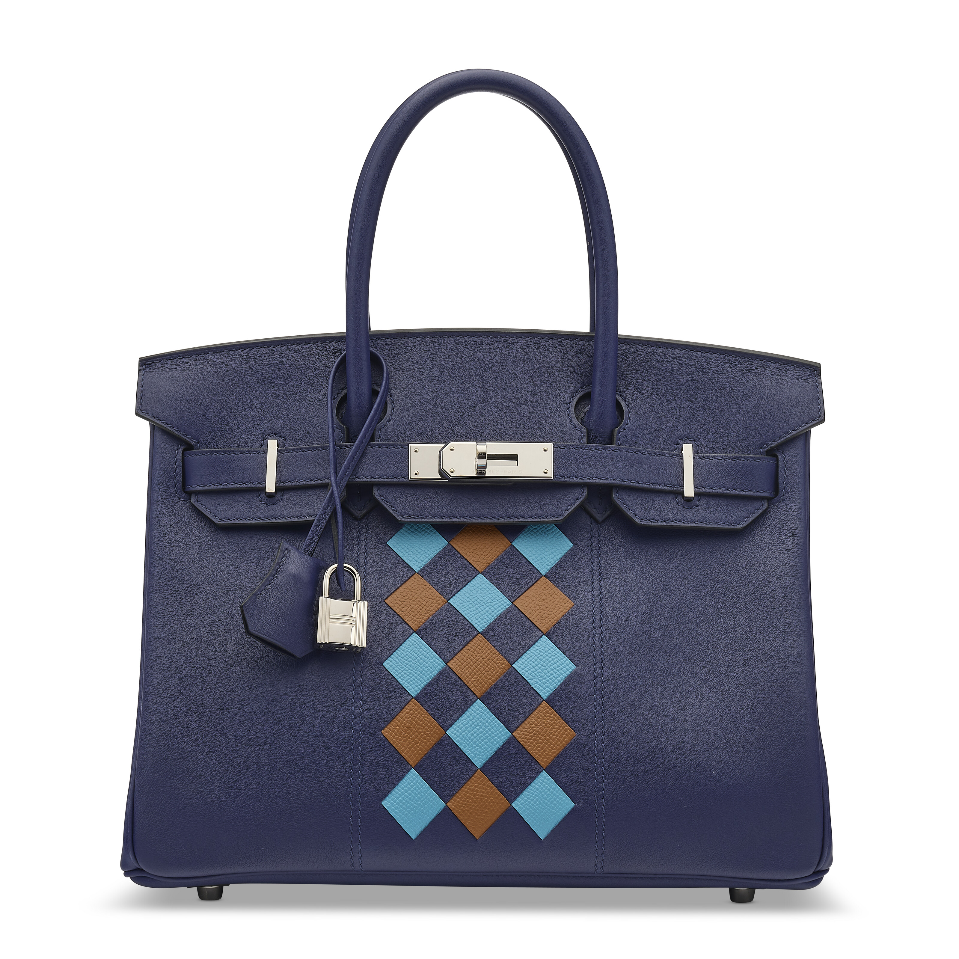 A LIMITED EDITION BLEU ENCRE SWIFT, BLEU DU NORD & GOLD EPSOM LEATHER ...