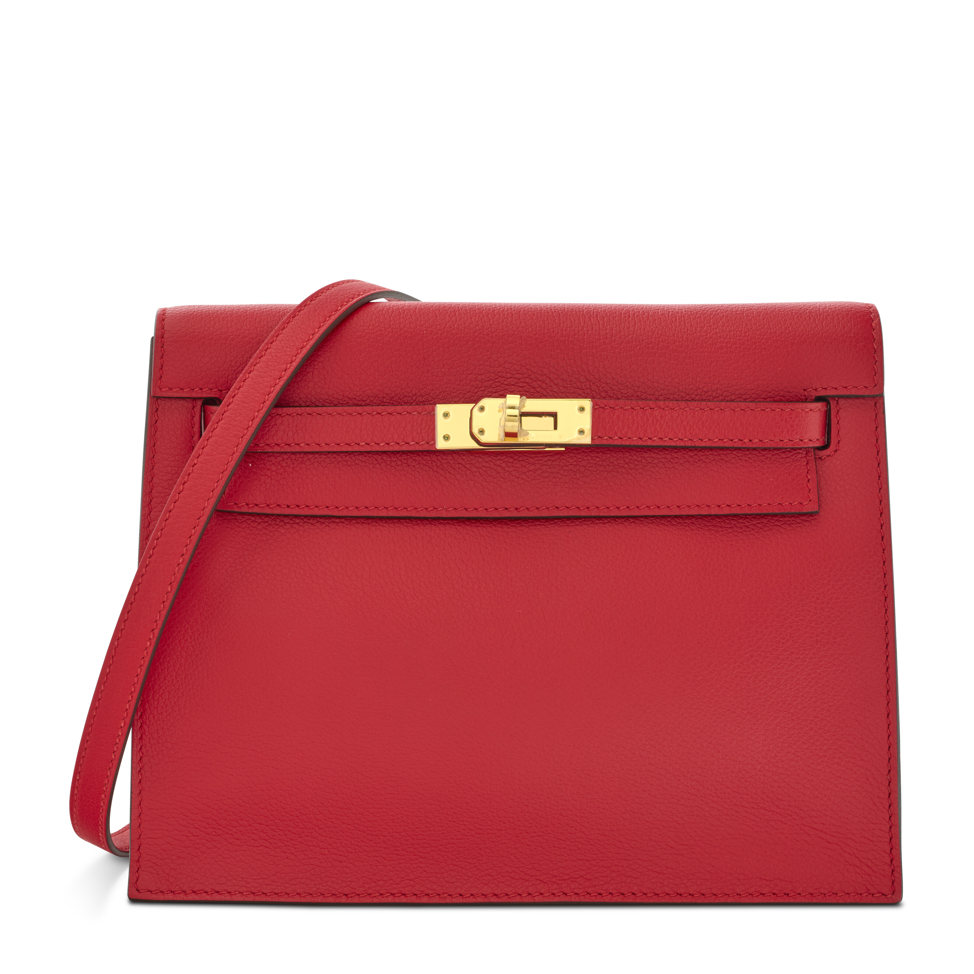 A ROUGE DE COEUR EVERCOLOR LEATHER KELLY DANSE II WITH GOLD HARDWARE ...