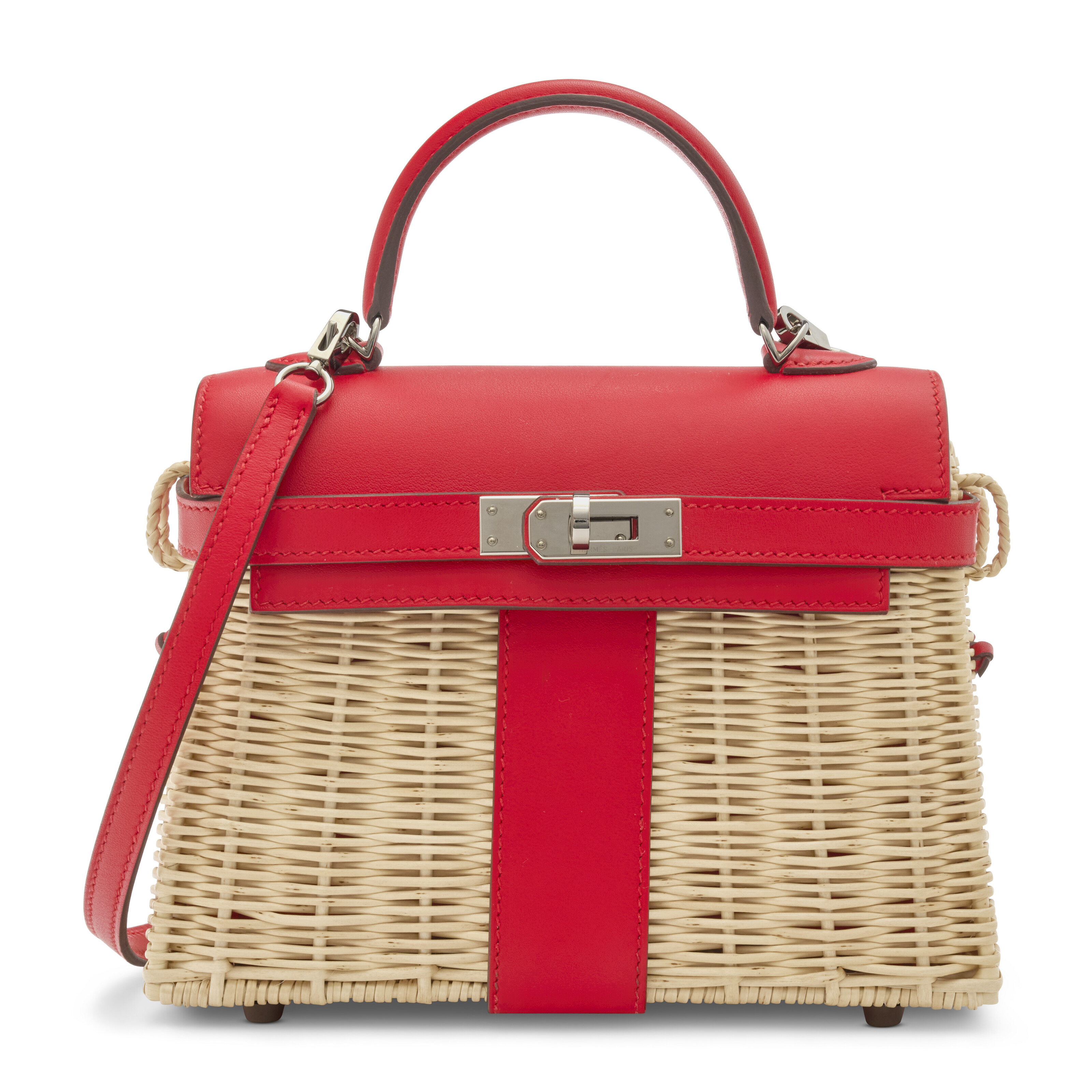 A LIMITED EDITION ROUGE DE COEUR SWIFT LEATHER & OSIER MINI PICNIC ...