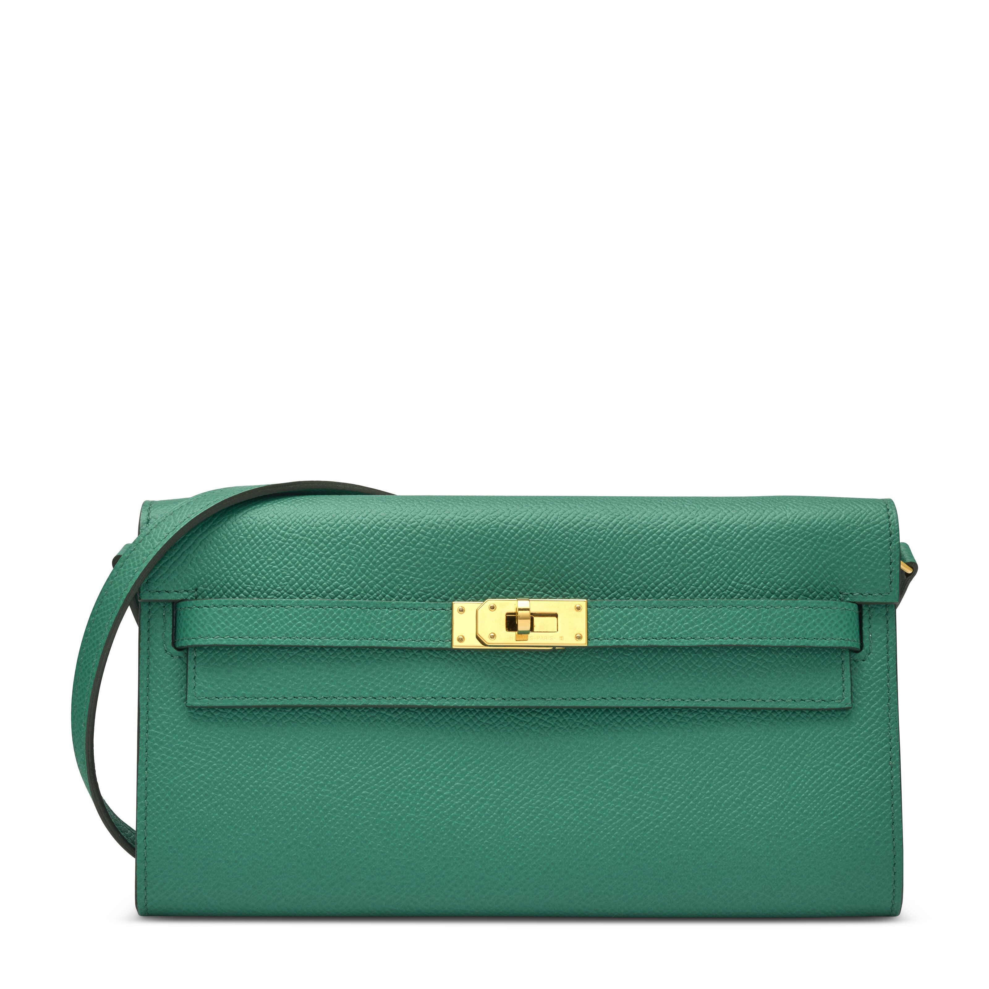 A LIMITED EDITION VERT JADE & BLEU BRUME EPSOM LEATHER VERSO KELLY TO ...