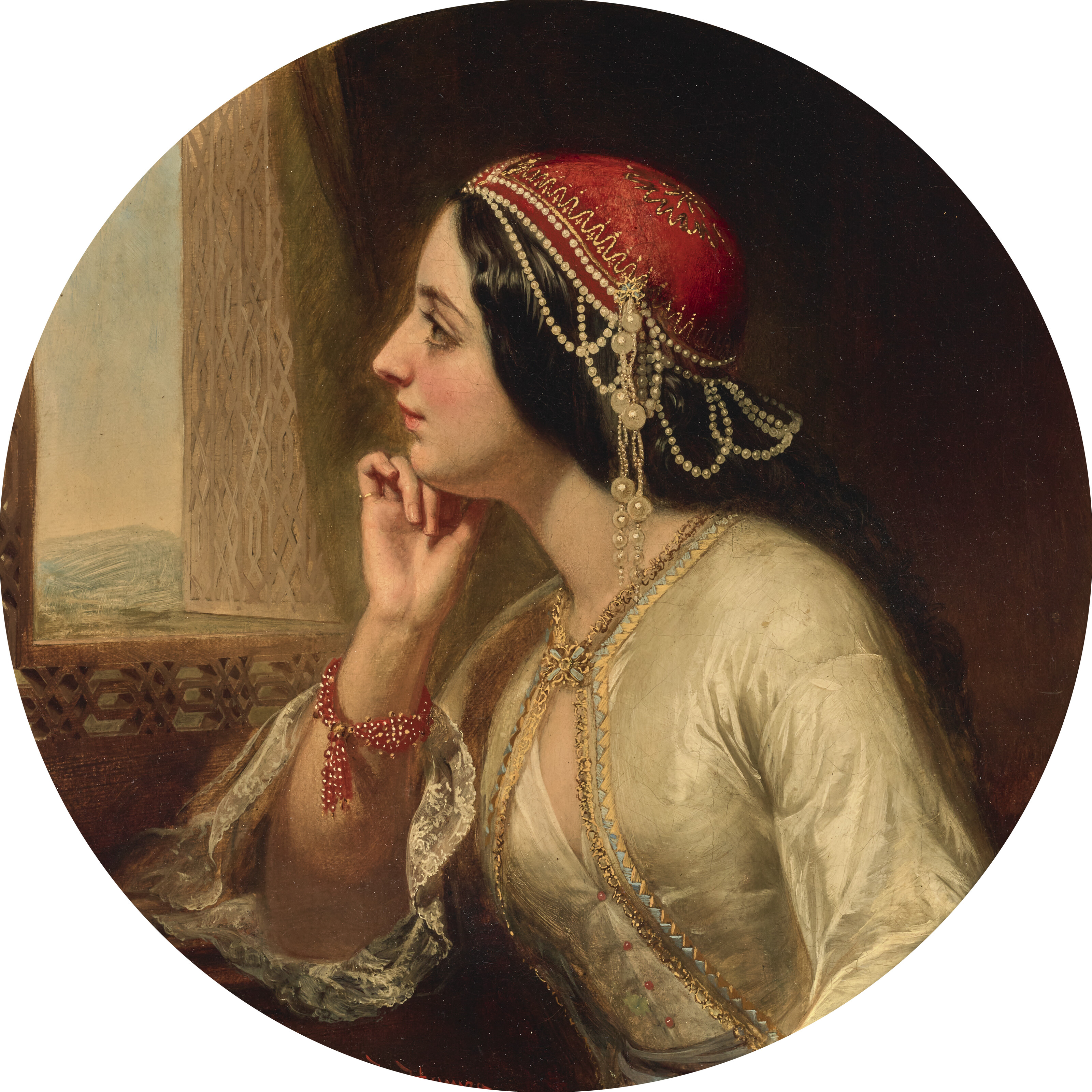 JOHANN HAMZA (TELČ 1850-1927 VIENNE), Une Beauté turque | Christie’s