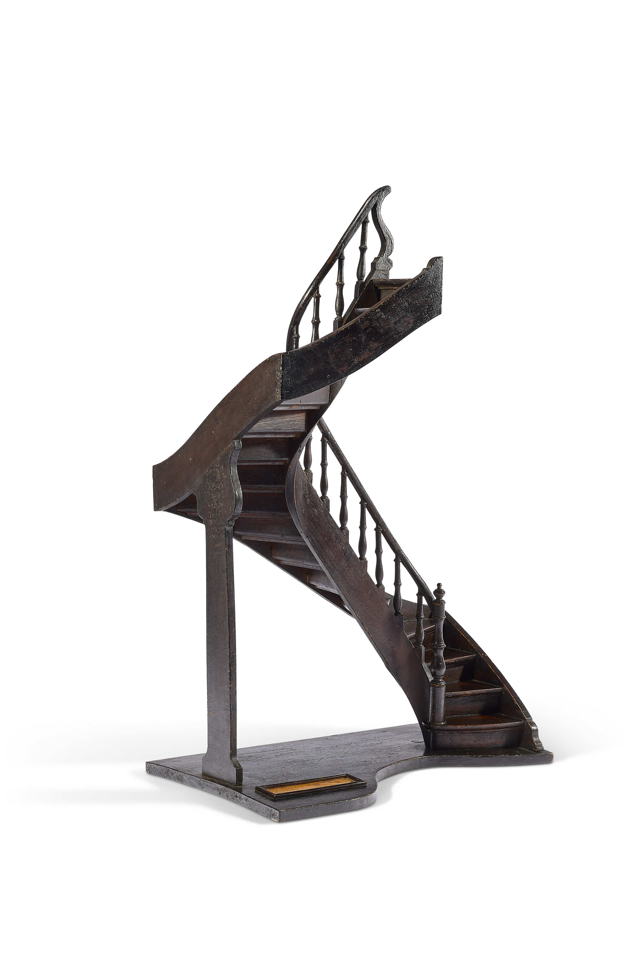 VINCENT DEMEUSE, BELGIQUE, 1864, Escalier de maîtrise balancé à double ...