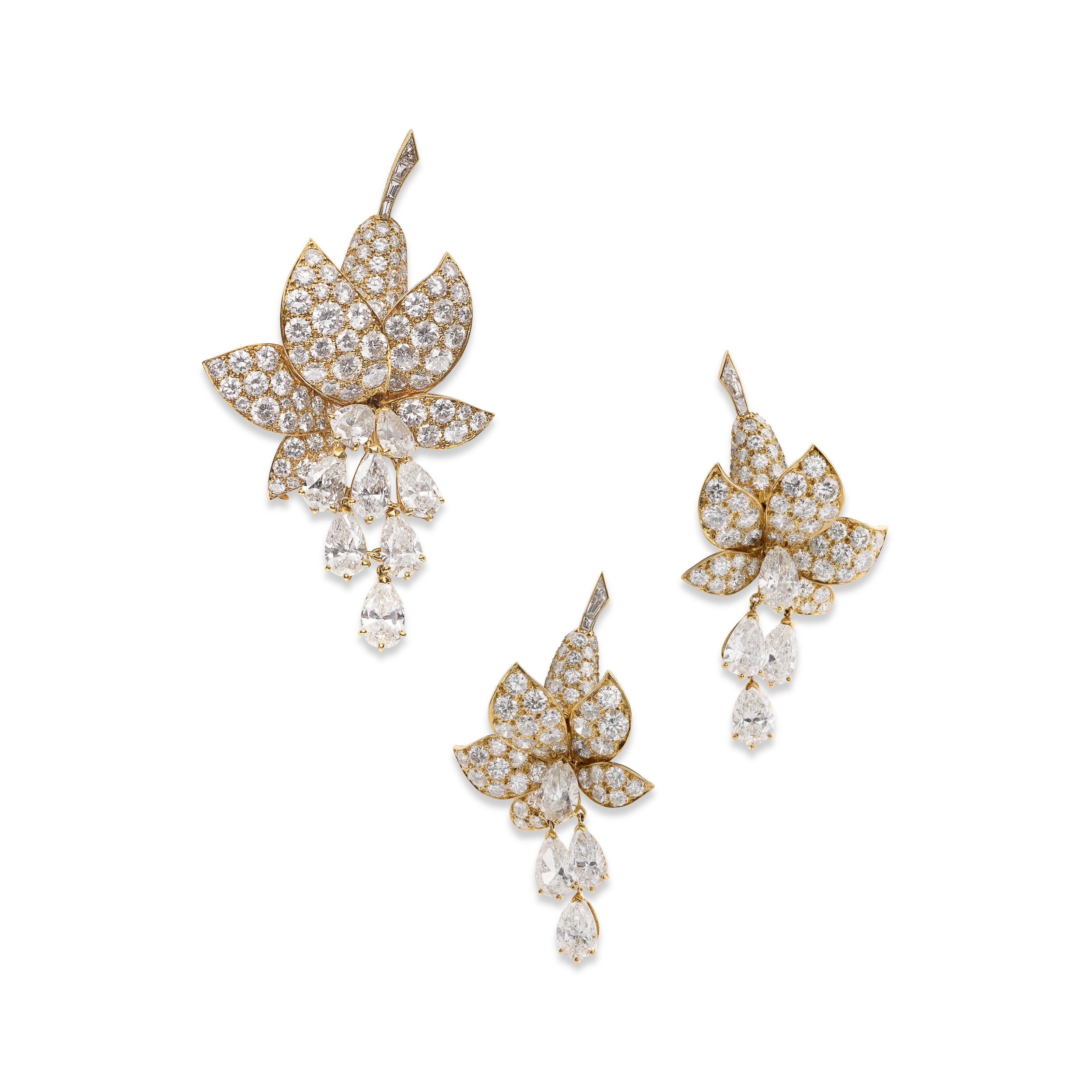 VAN CLEEF & ARPELS DEMI-PARURE DIAMANTS ‘FUCHSIA’, | Christie’s