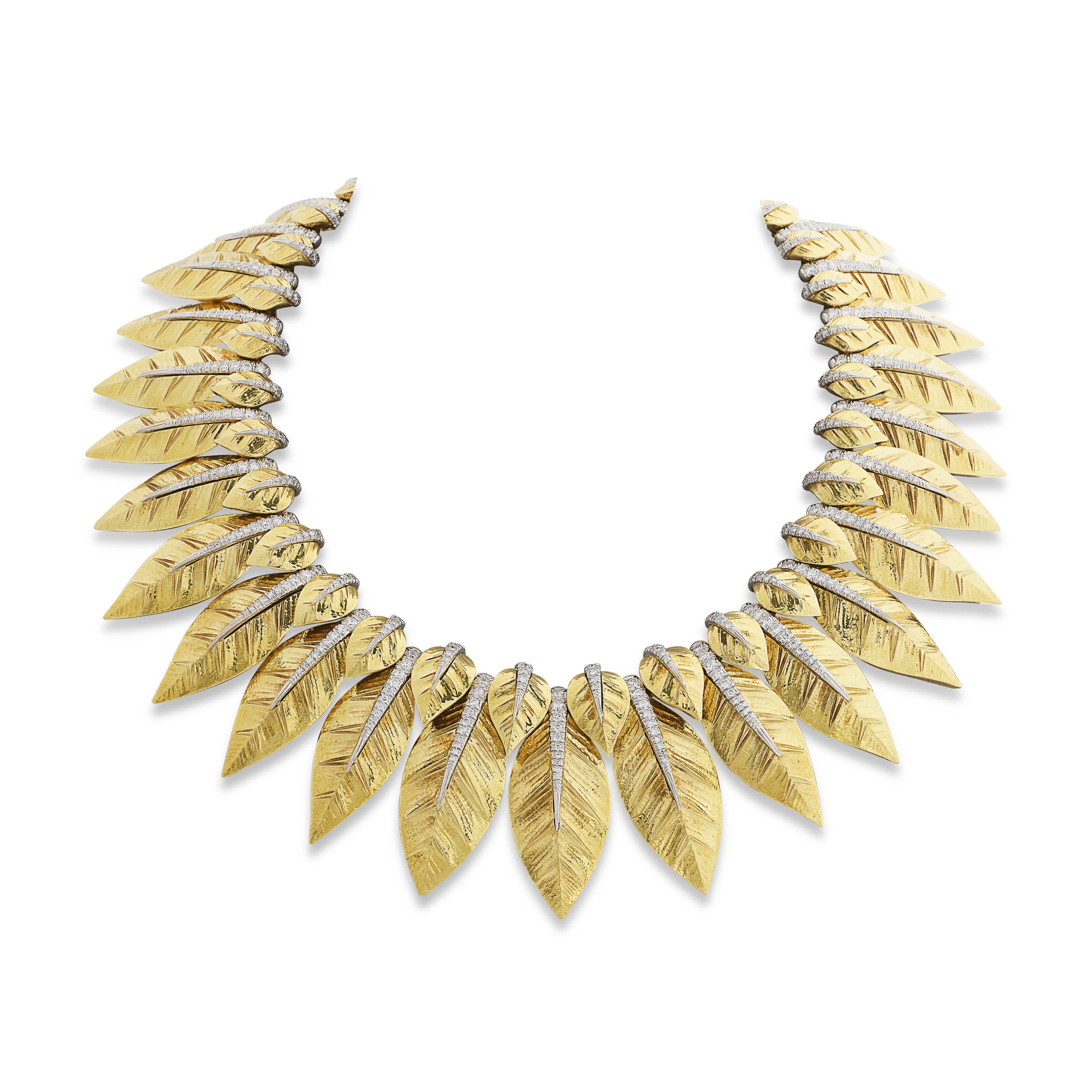 DAVID WEBB COLLIER DIAMANTS 'LAUREL LEAF', | Christie’s