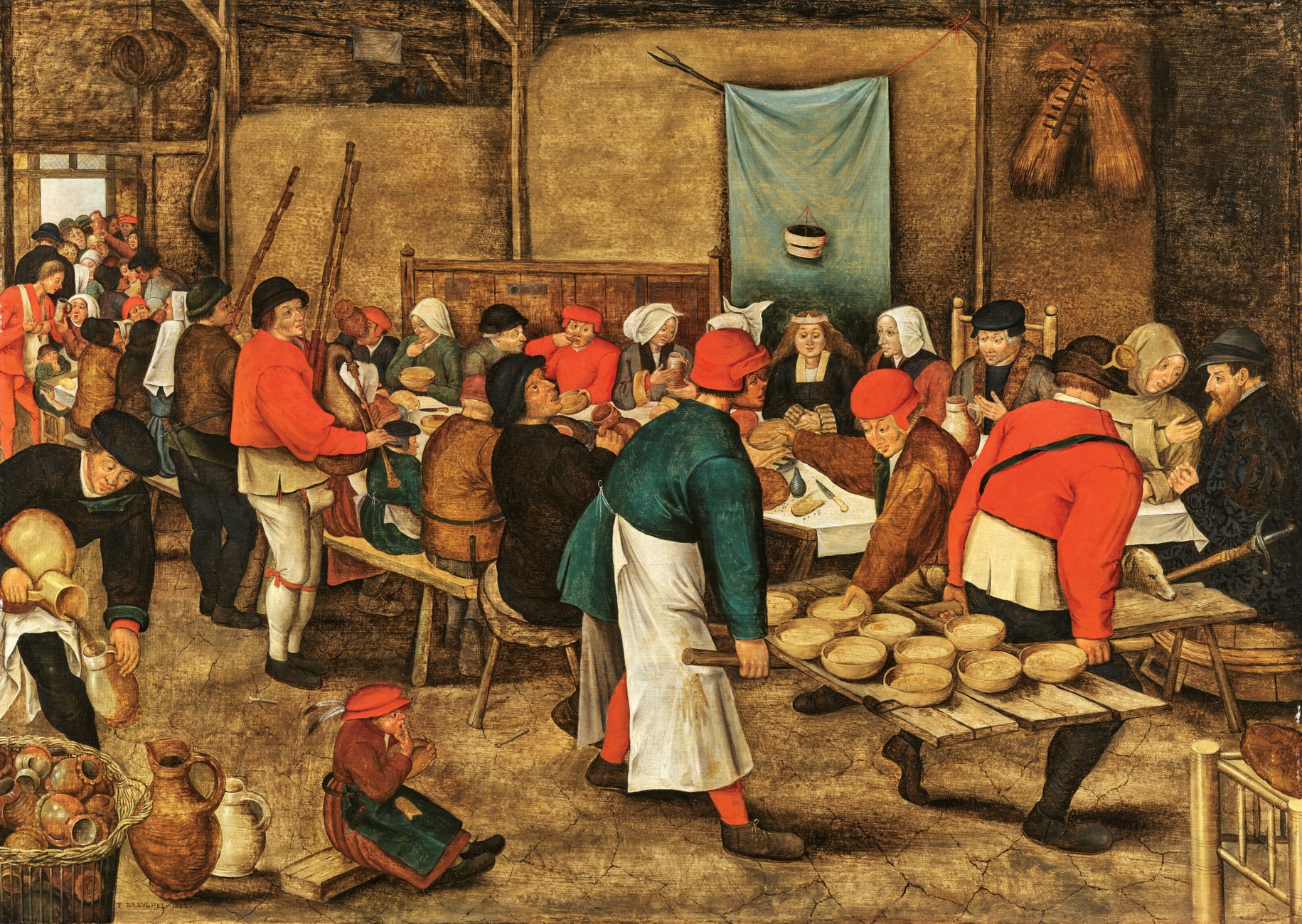 PIETER BRUEGHEL LE JEUNE (BRUXELLES 1564-1636 ANVERS), Le Repas de ...