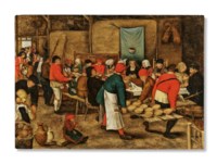 PIETER BRUEGHEL LE JEUNE (BRUXELLES 1564-1636 ANVERS), Le Repas de ...