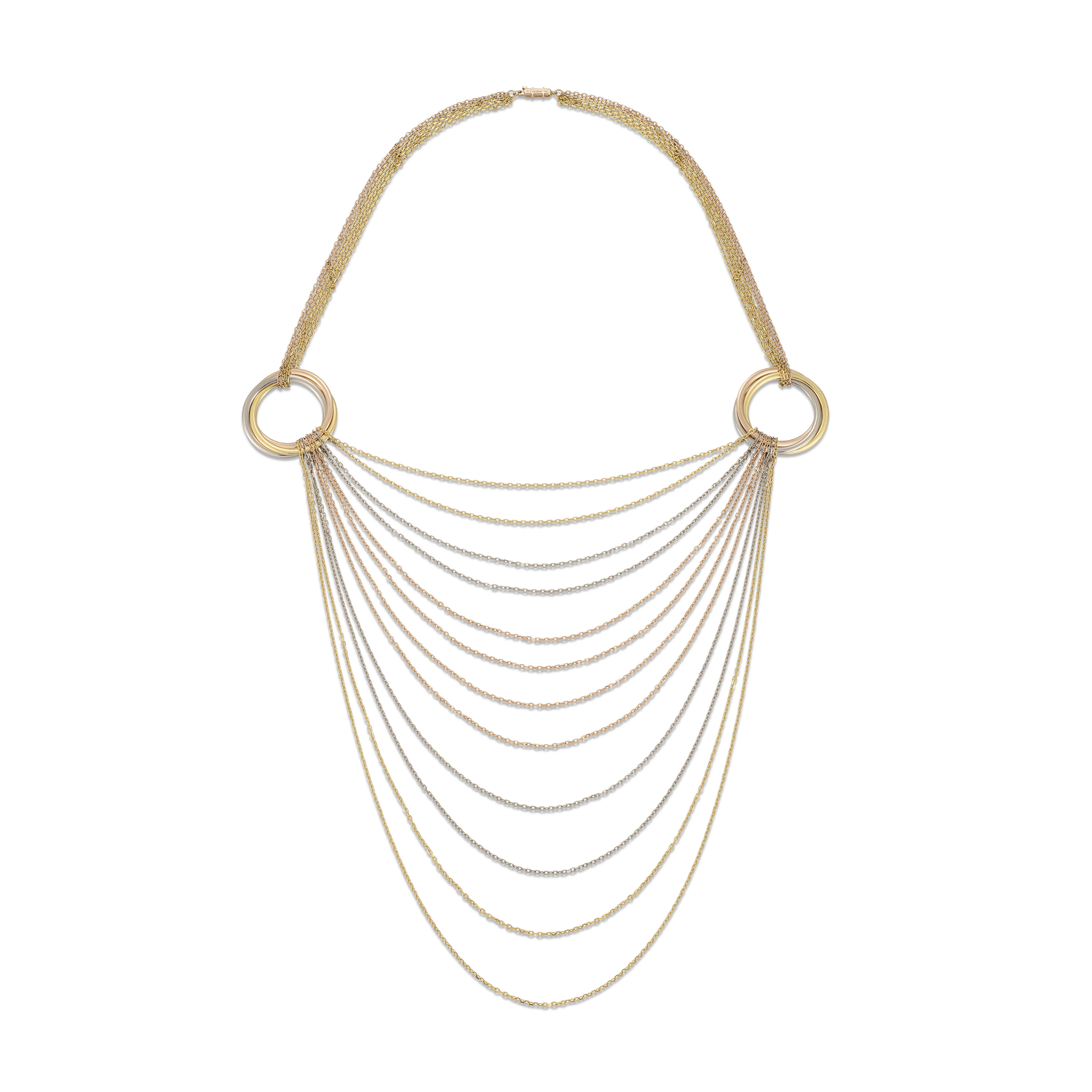 CARTIER GOLD 'TRINITY' DRAPERIE NECKLACE, | Christie’s