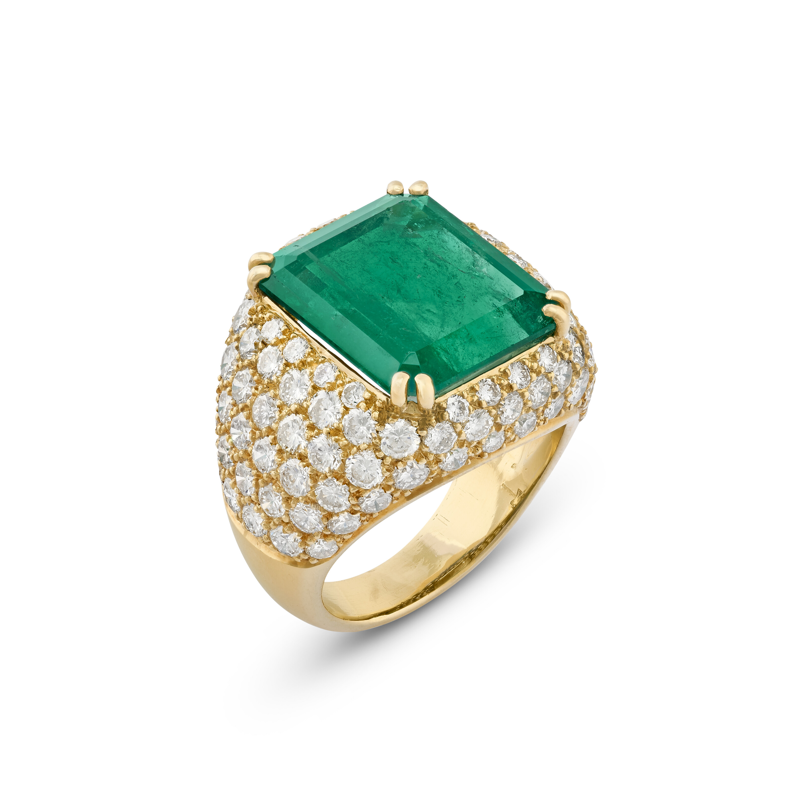 EMERALD AND DIAMOND RING, | Christie’s