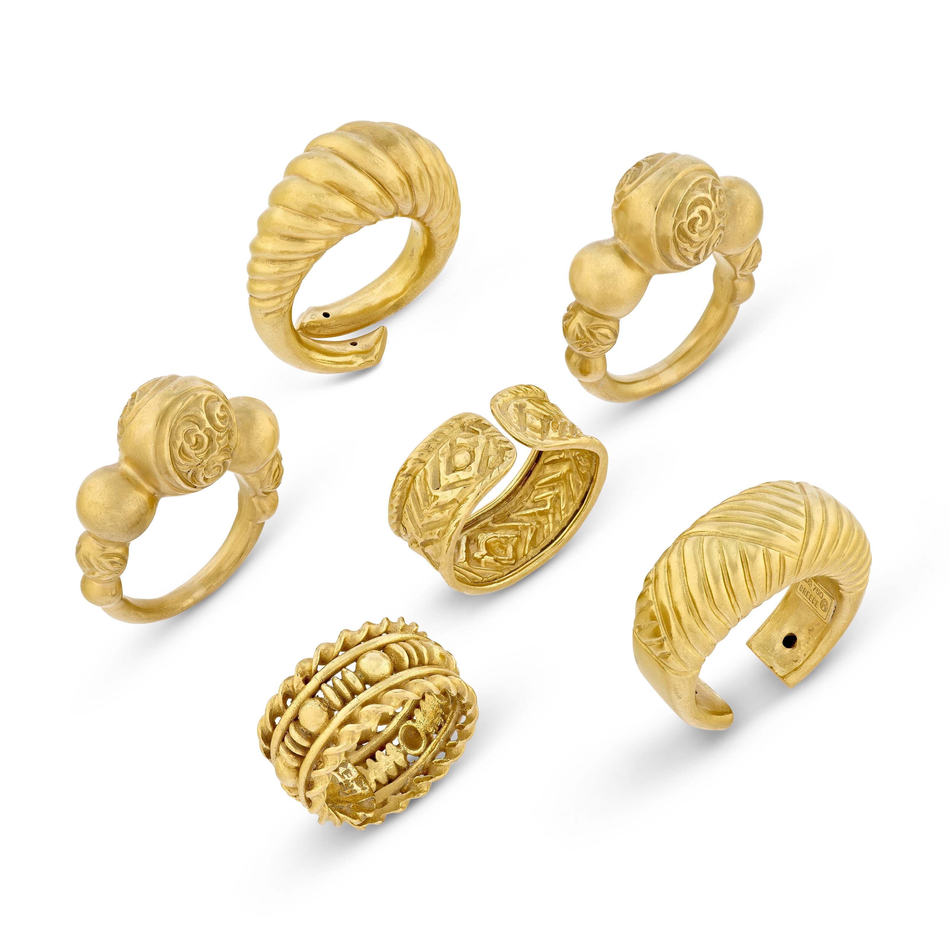 LALAOUNIS GROUP OF SIX GOLD RINGS, | Christie’s