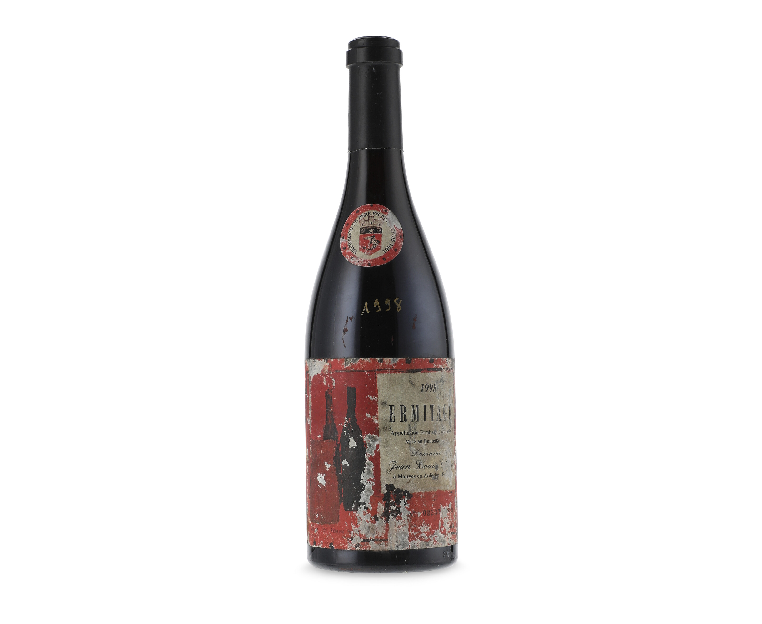 Domaine Jean-Louis Chave, Ermitage Cuvée Cathelin 1998, Damp-stained ...