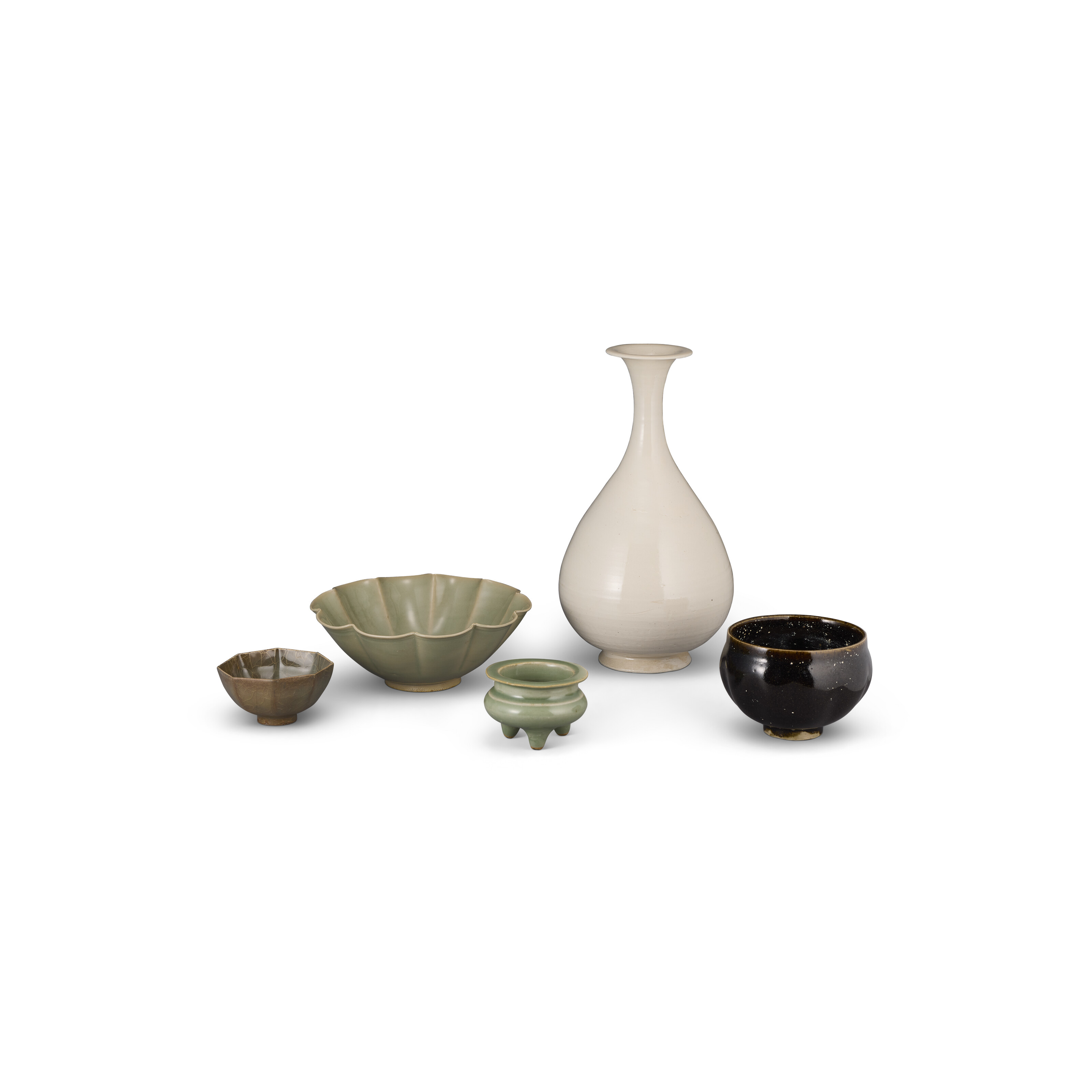 A GROUP OF FIVE MONOCHROME VESSELS, | Christie’s