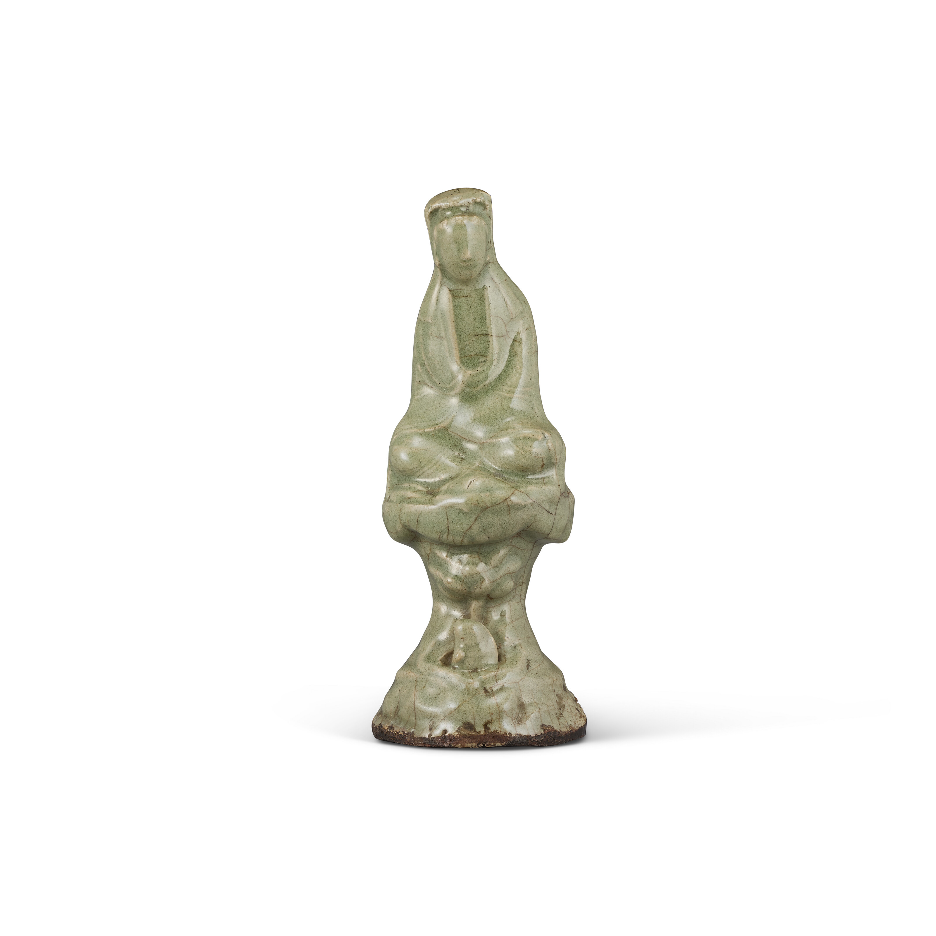 A LONGQUAN CELADON FIGURE OF GUANYIN, MING DYNASTY (1368-1644) | Christie’s