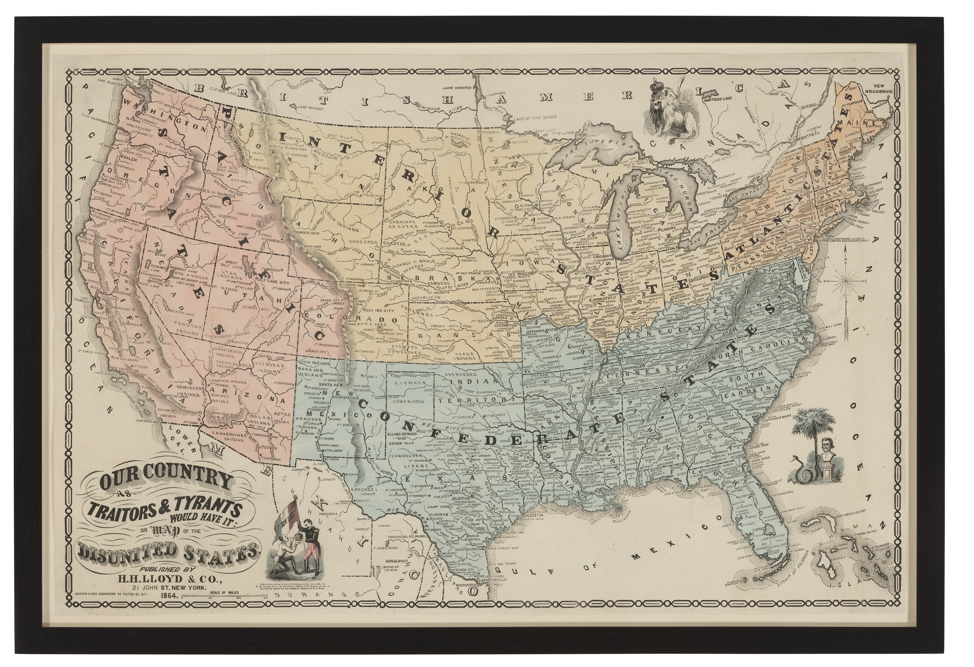 Our Country as Traitors & Tyrants Would have It or Map of the Disunited ...