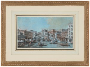 GIACOMO GUARDI (VENICE 1764-1835), View of the Rialto Bridge | Christie's