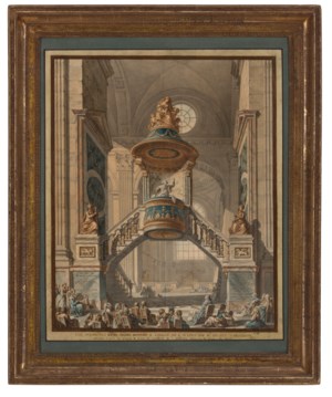 CHARLES DE WAILLY (PARIS 1730-1798), A sermon from the pulpit of the ...