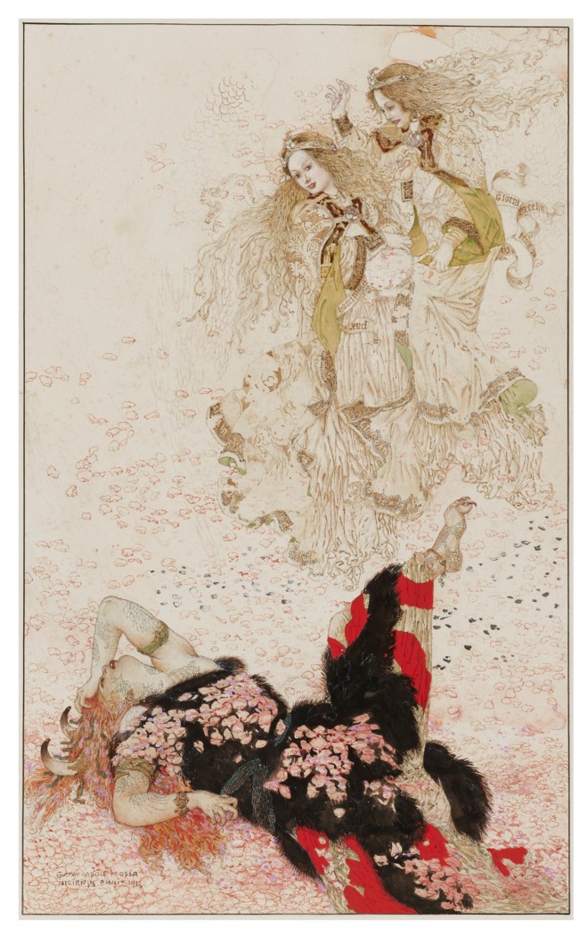 GUSTAV ADOLF MOSSA (NICE 1883-1971), The rain of roses (La pluie de ...
