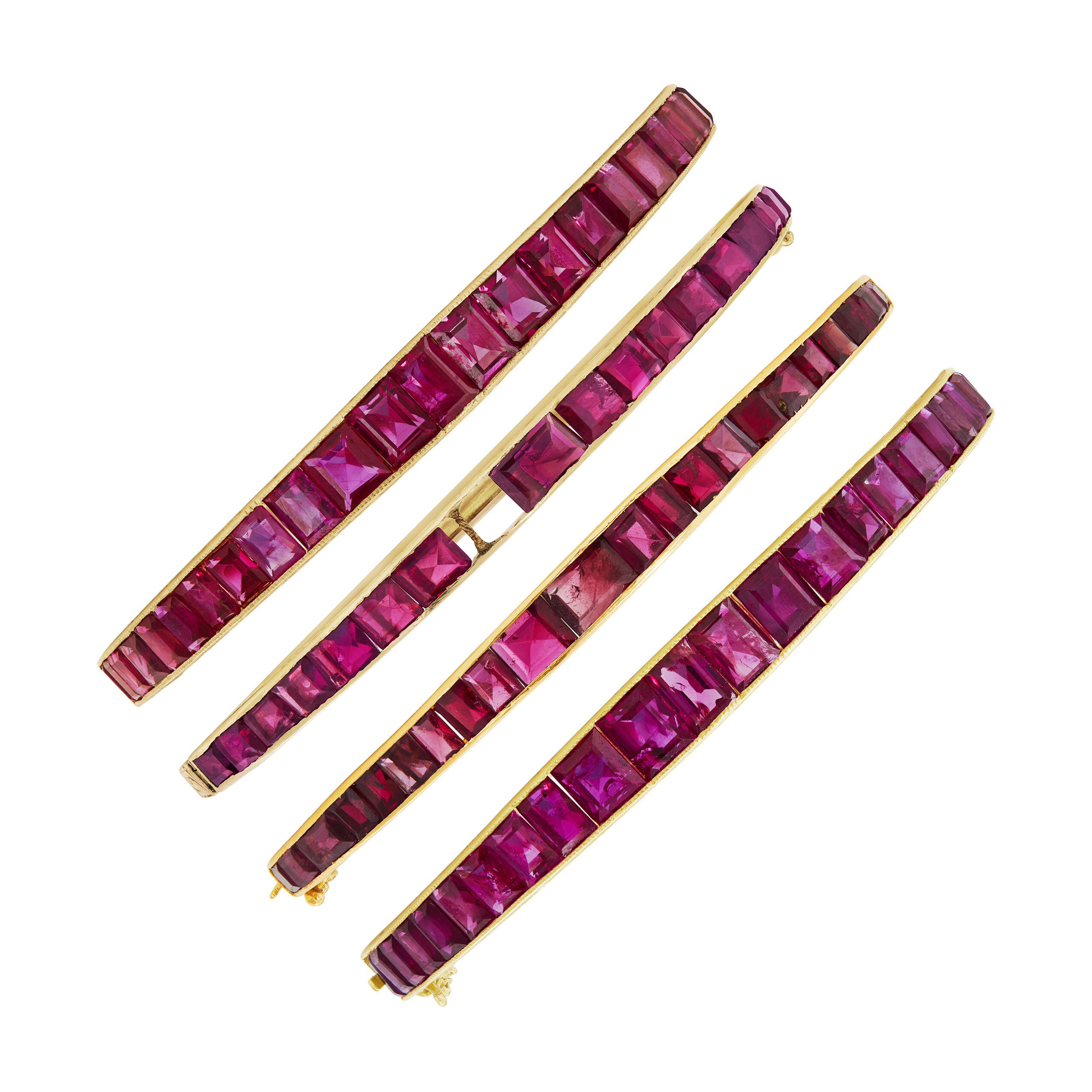 GROUP OF ANTIQUE RUBY BANGLE BRACELETS, | Christie’s
