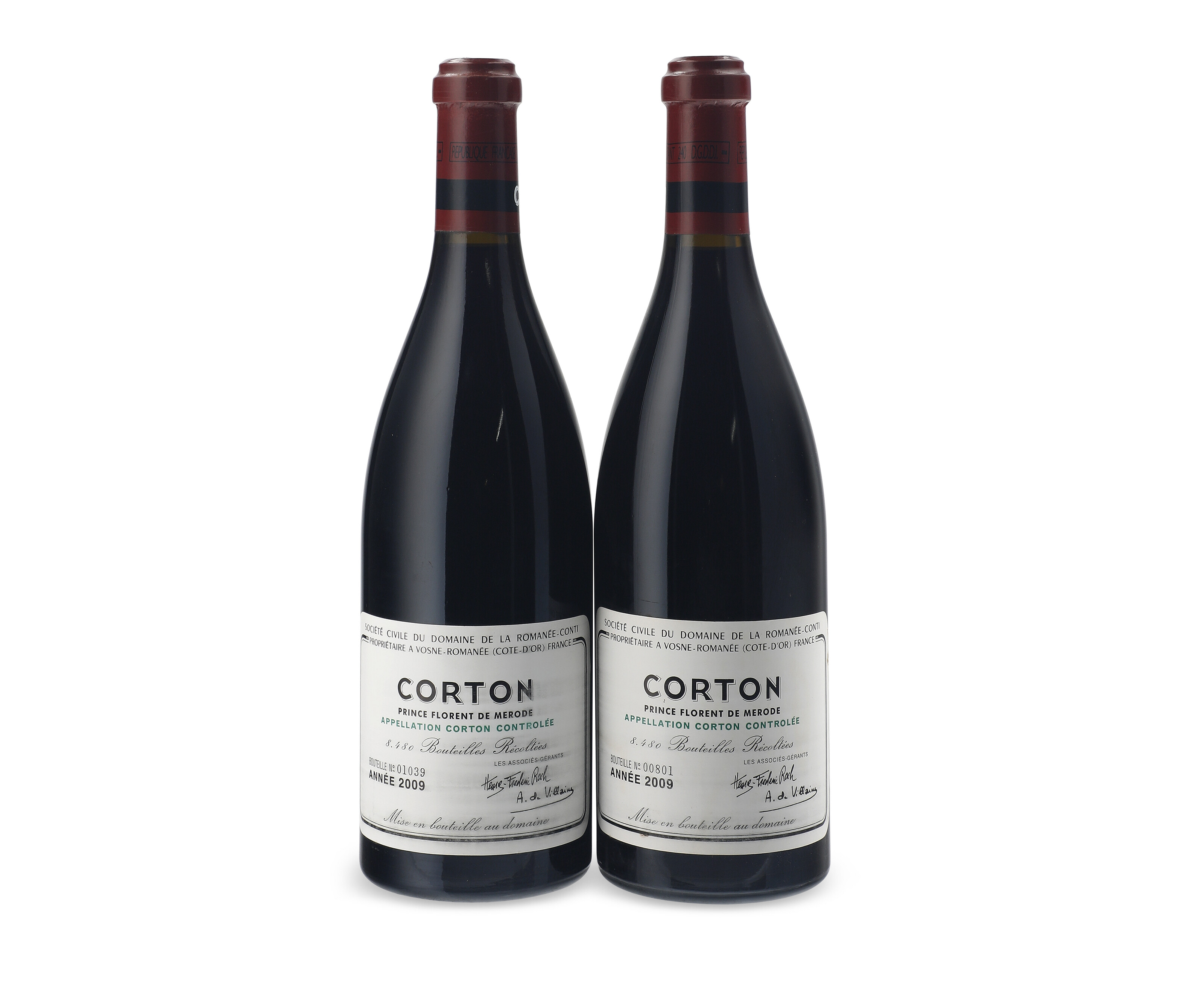 Domaine de la Romanée-Conti, Corton, Prince Florent de Merode 2009 ...
