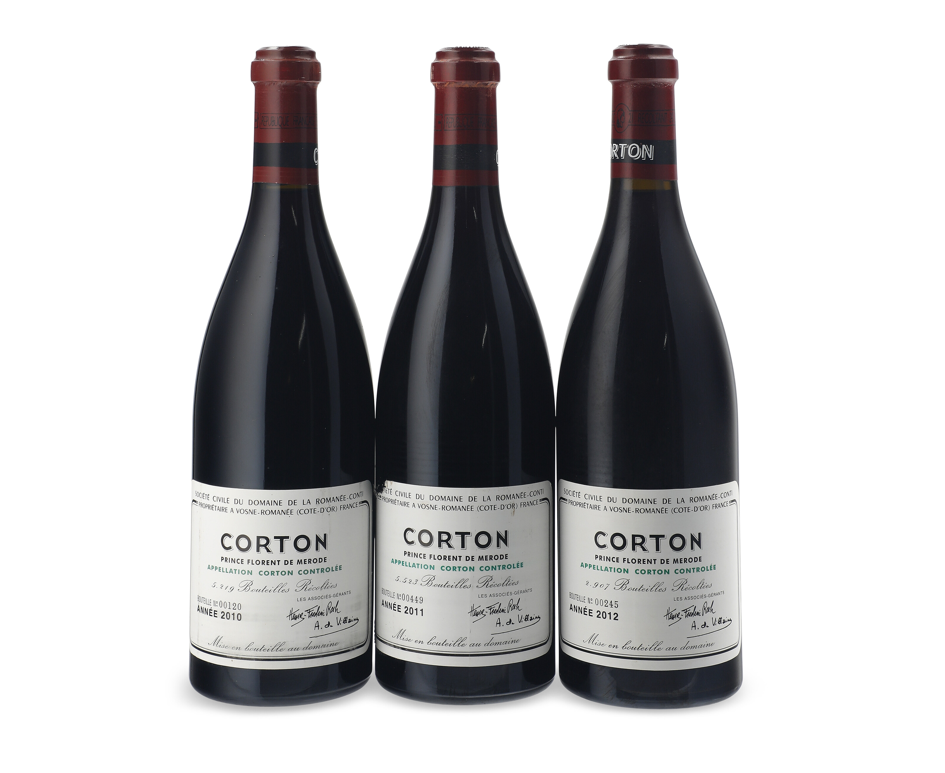 Domaine de la Romanée-Conti, Corton, Prince Florent de Merode 'Vertical ...