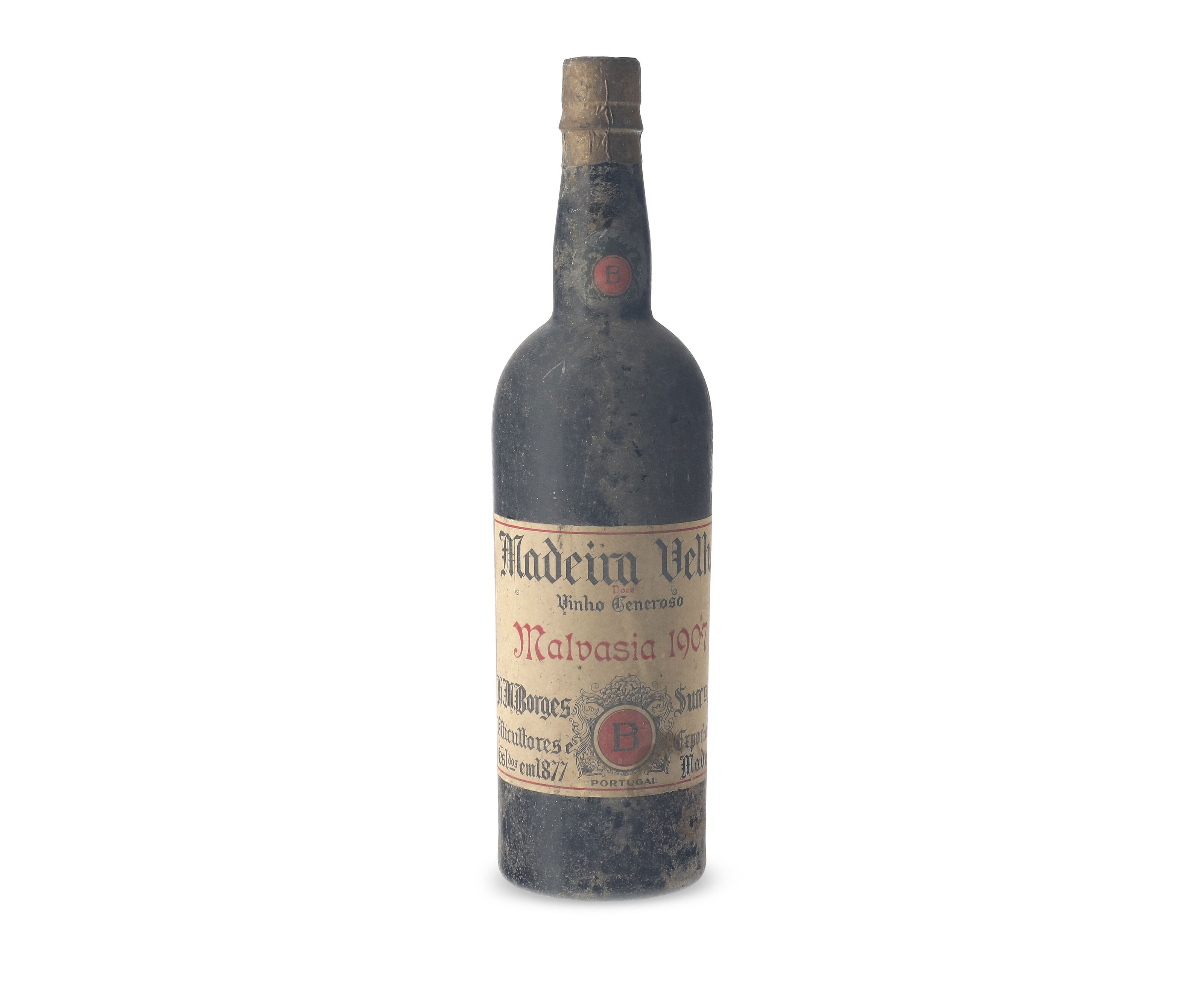 HM Borges, Velho, Malvasia 1907, Madeirau.ts, bin-soiled label | Christie’s