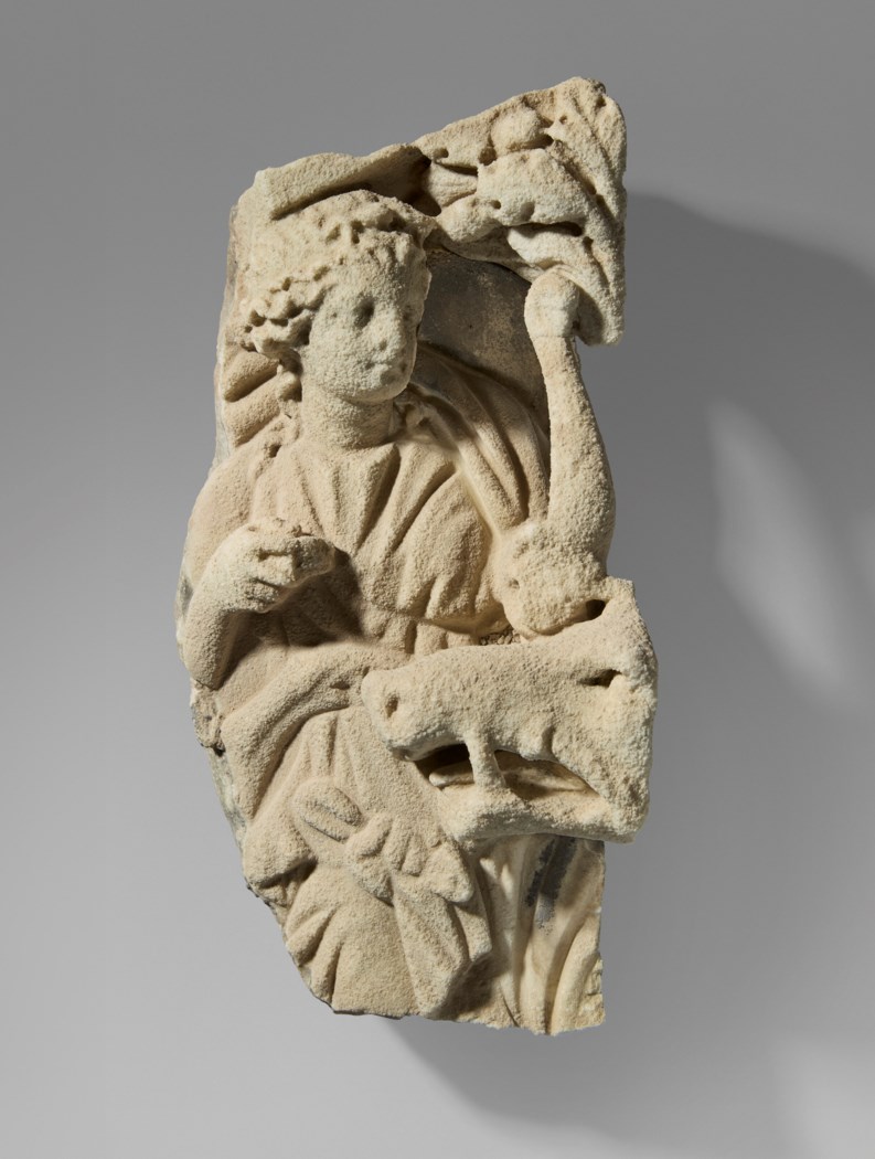 A ROMAN MARBLE SARCOPHAGUS FRAGMENT, CIRCA MID 3RD CENTURY A.D ...