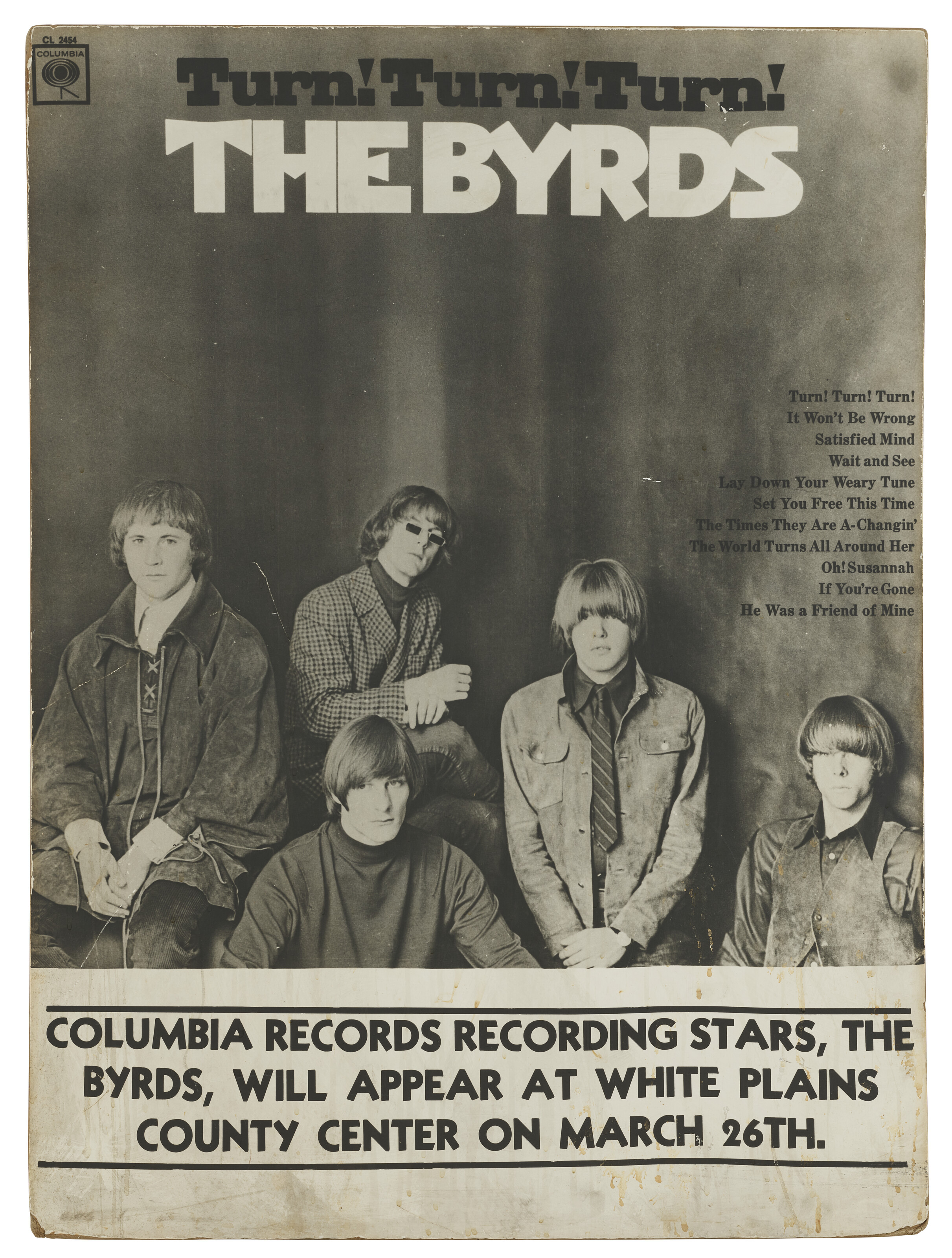 THE BYRDS: A CONCERT POSTER, 1966, | Christie’s