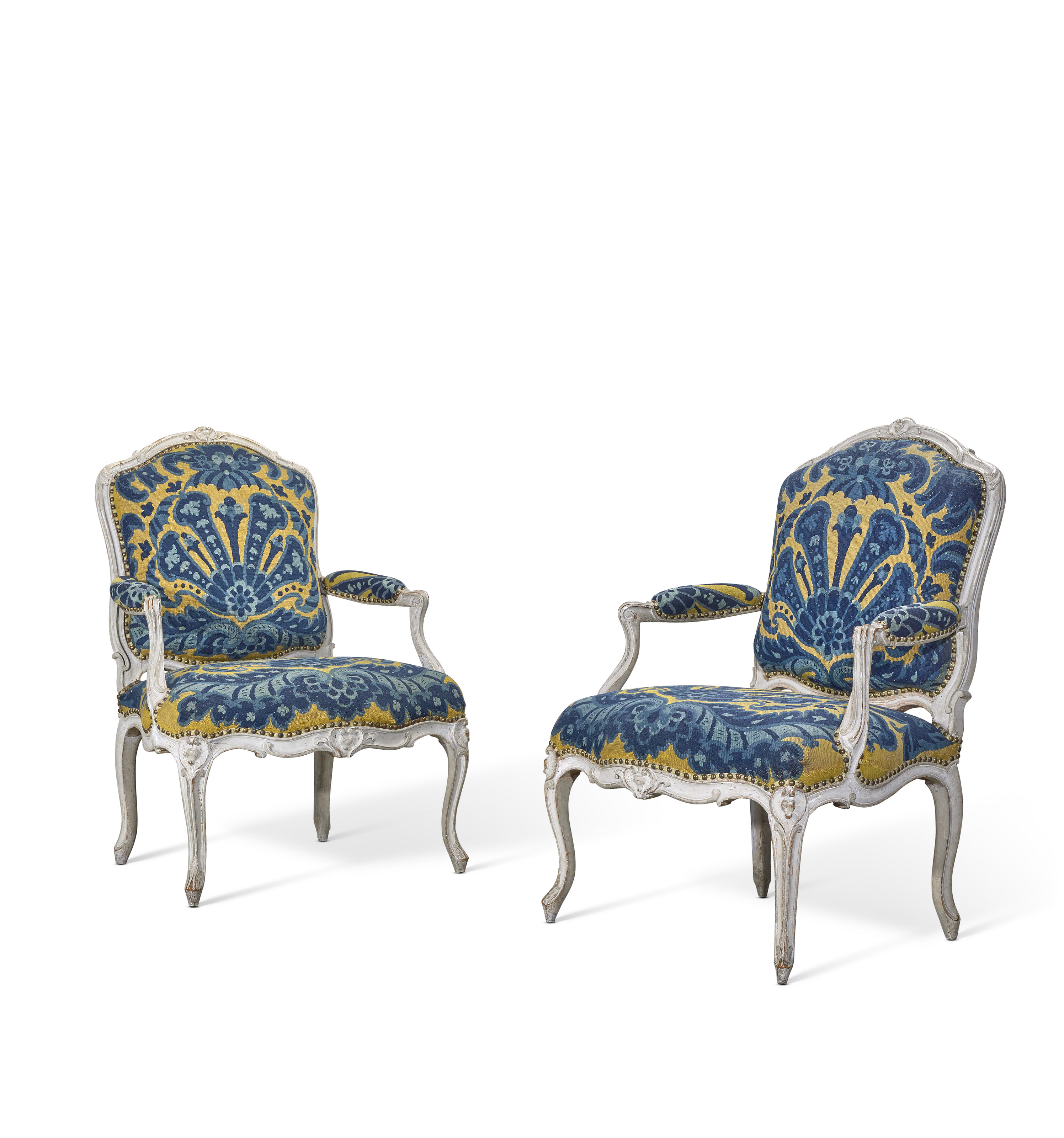 PAIRE DE FAUTEUILS D'ÉPOQUE LOUIS XV, ESTAMPILLE DE PHILIPPE-JOSEPH ...