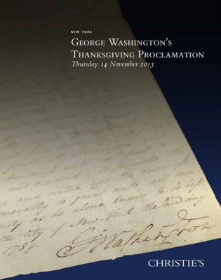 George Washington's Thanksgiving Proclamation
