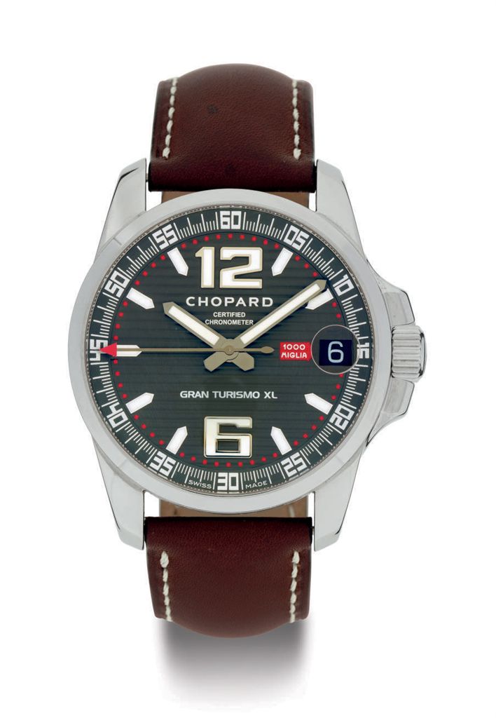 CHOPARD A LIMITED EDITION TITANIUM AUTOMATIC WRISTWATCH WITH ...