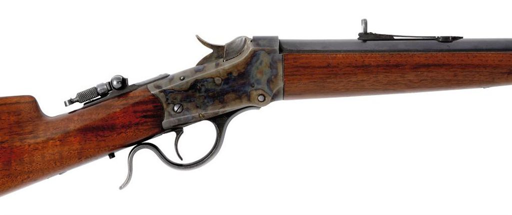 A FINE .22 (LONG) 'MODEL 1885' LOW-WALL FALLING-BLOCK SPORTING RIFLE ...