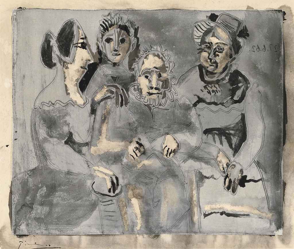 Pablo Picasso (1881-1973) , Tableau de famille | Christie's