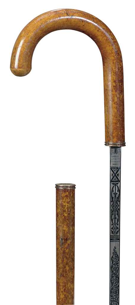 A SWORD CANE. A Victorian gentlemans - auctions & price archive
