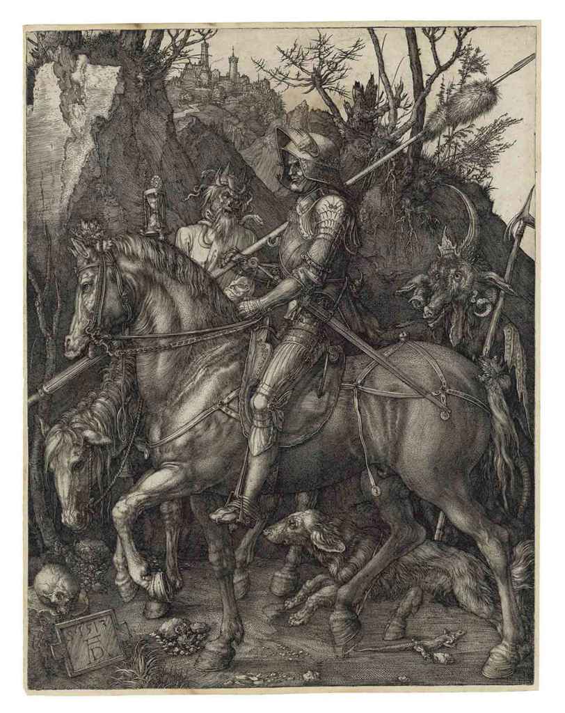 Albrecht DURER. The Knight, the Death and the Devil - auctions & price ...