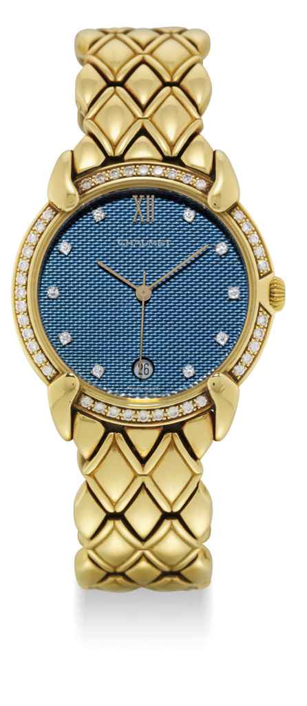 CHAUMET. AN 18K GOLD AUTOMATIC JUMP HOUR WRISTWATCH - auctions & price ...