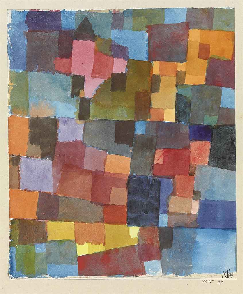 Paul Klee (1879-1940) , Raumarchitekturen (Auf Kalt-Warm) | Christie's