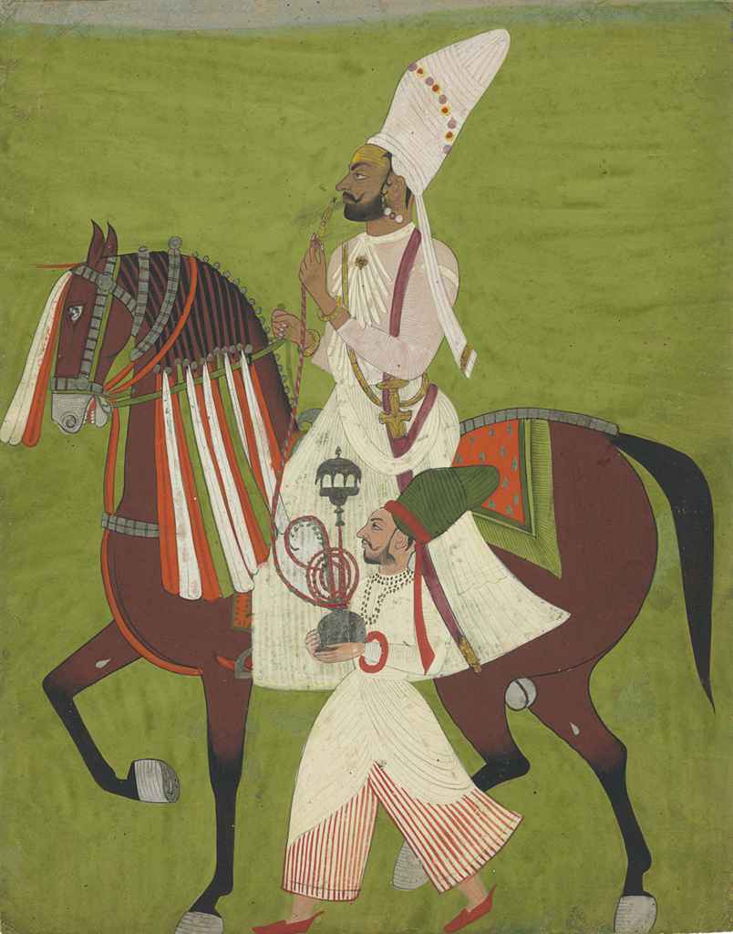 AN EQUESTRIAN PORTRAIT OF MUHAMMAD AZAM SHAH AT THE AGE OF E ...